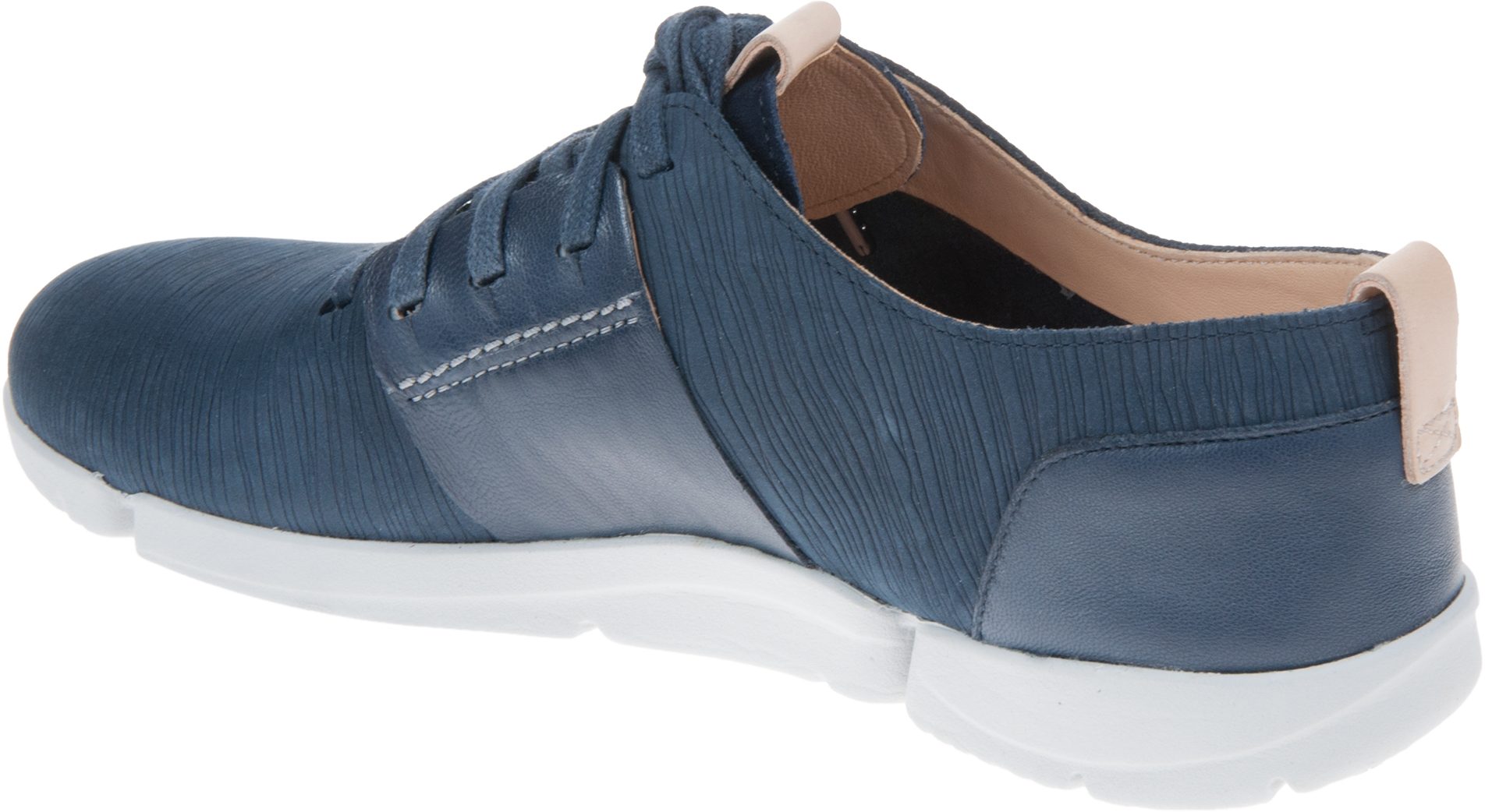 Clarks Tri Caitlin Navy Combi 26131797 - Everyday Shoes - Humphries Shoes