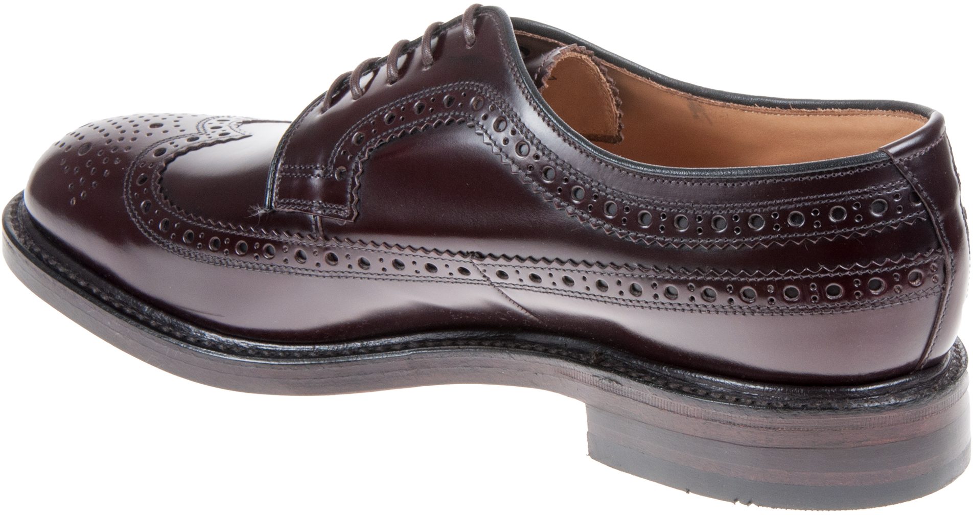 Loake Royal Oxblood Polished Leather - Brogues - Humphries Shoes