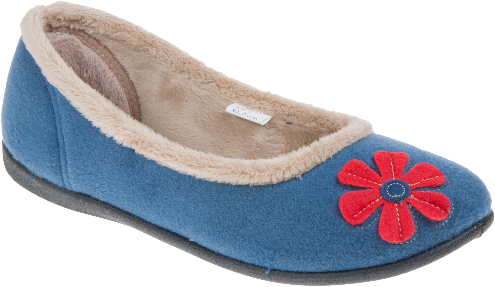 Padders Happy Pale Blue 464/54 - Ballerina Slippers - Humphries Shoes