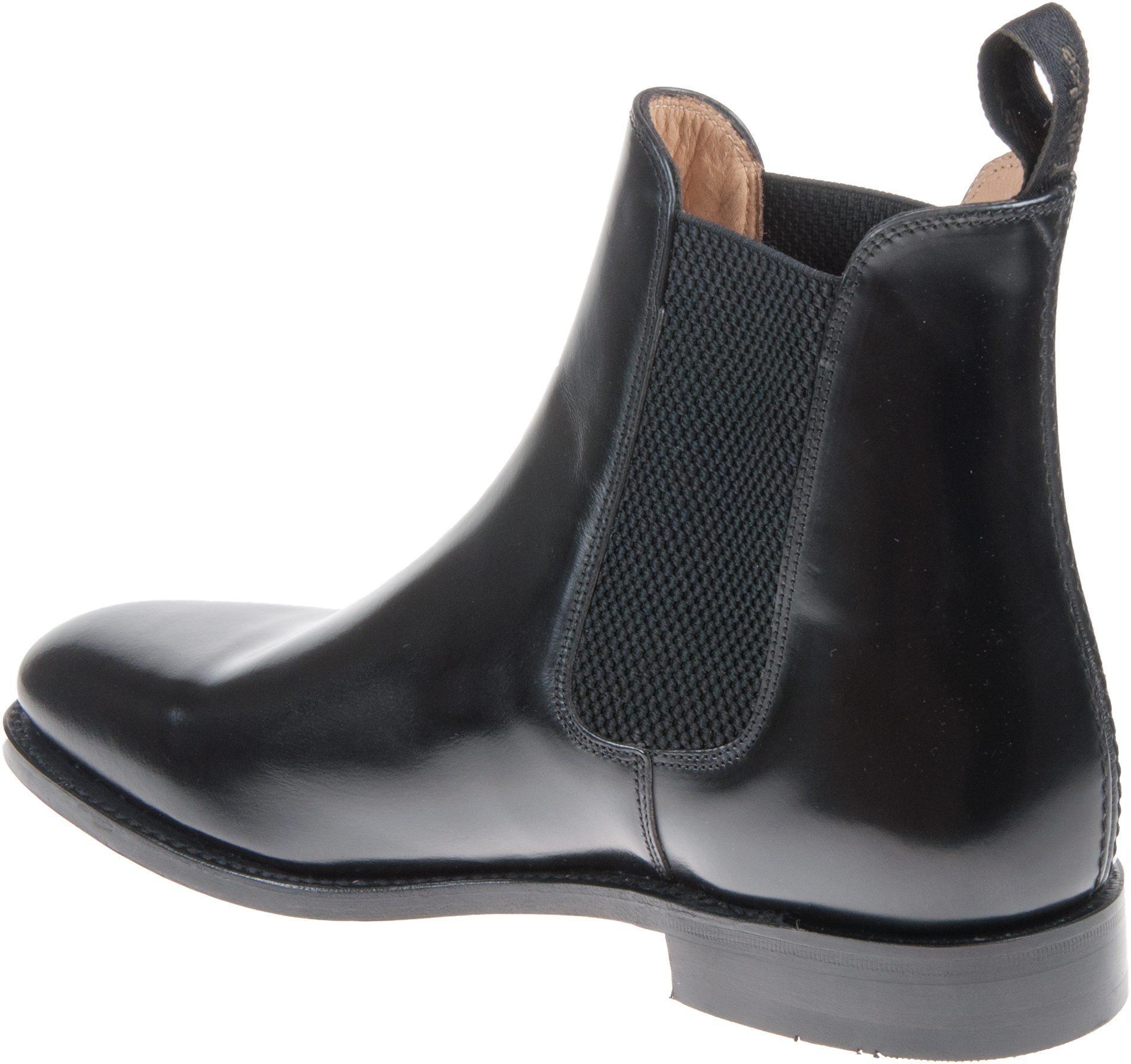 Loake 290 Black Polished Leather 290B - Formal Boots - Humphries Shoes