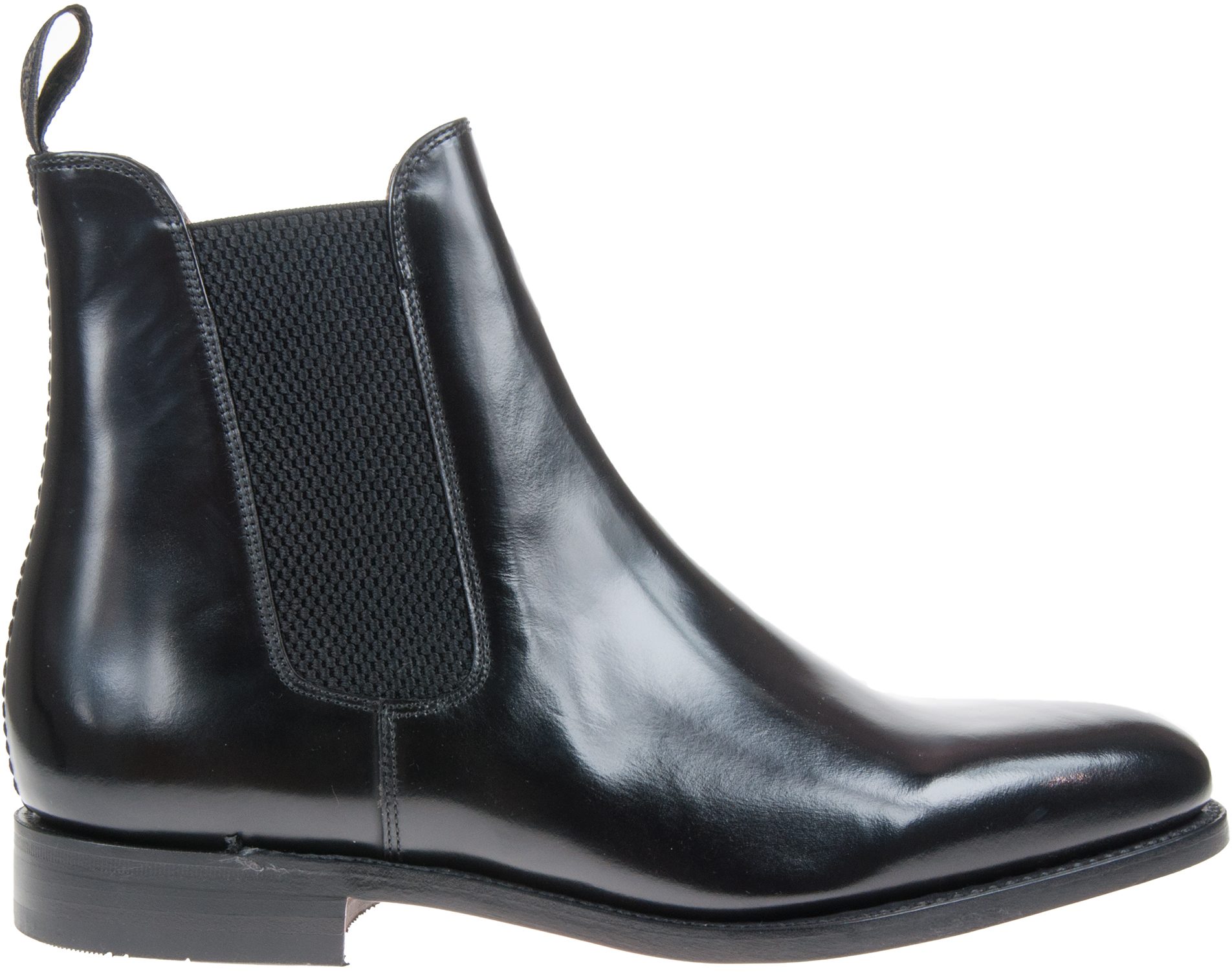 Loake 290 Black Polished Leather 290B - Formal Boots - Humphries Shoes