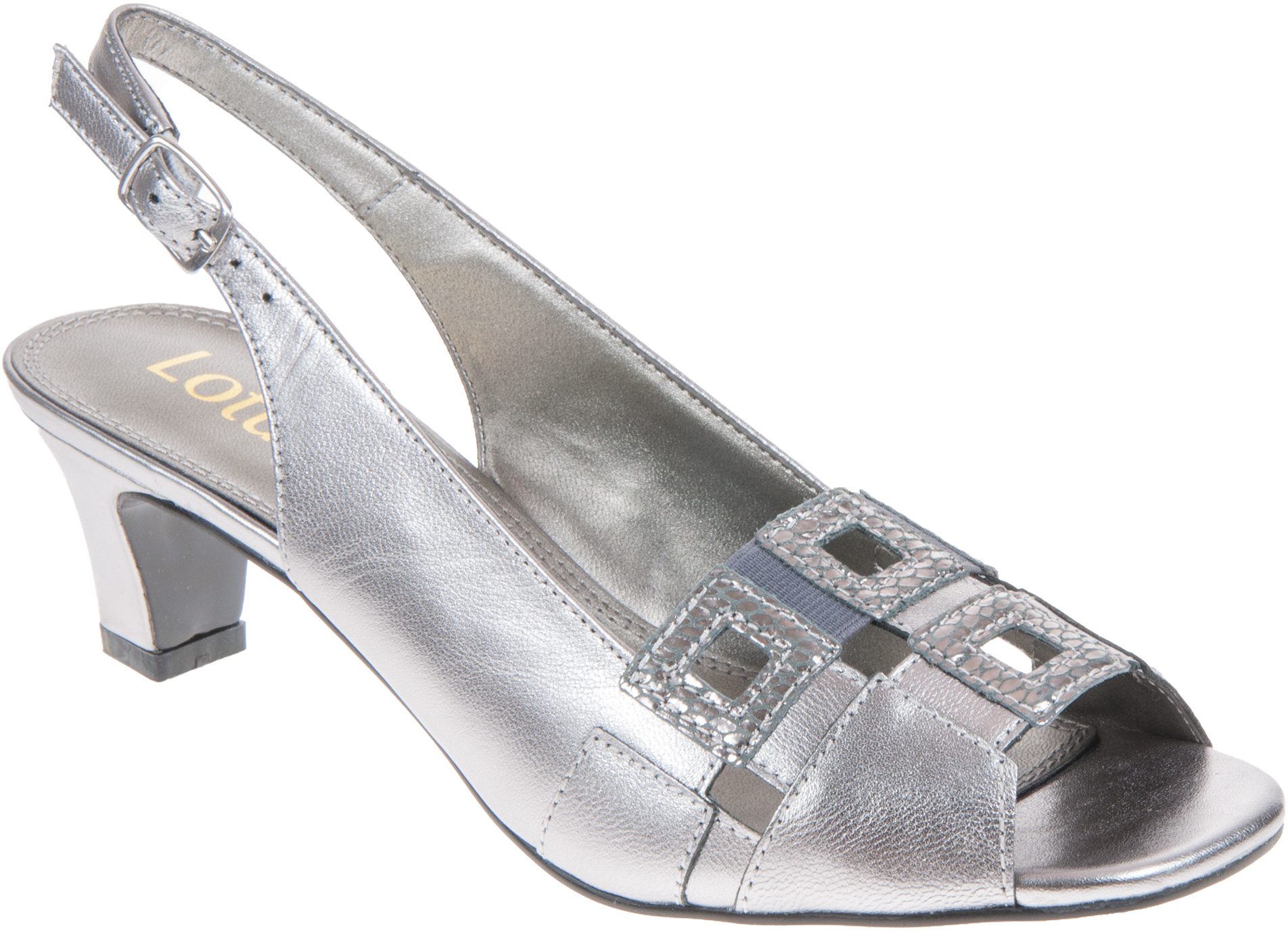 Lotus Zabry Pewter Leather 50503 PWT - Evening Sandals - Humphries Shoes