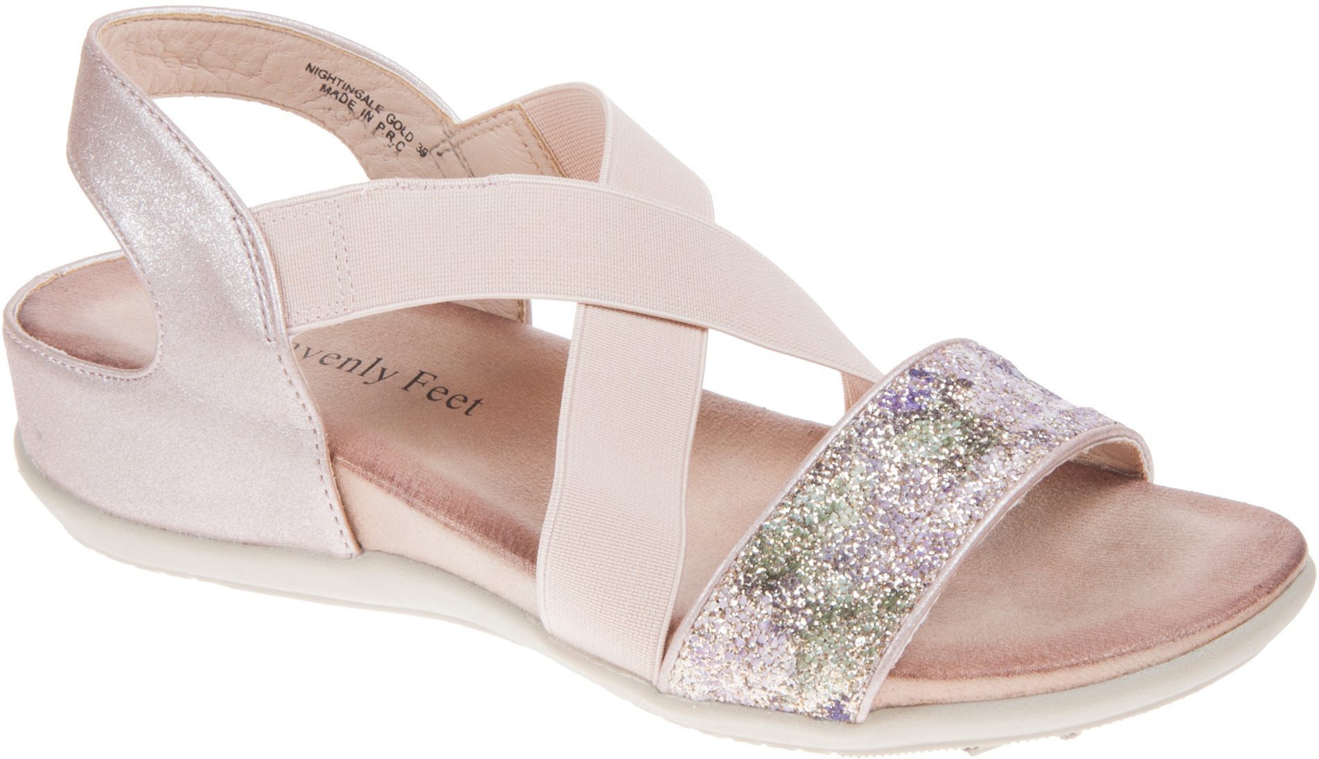 Heavenly Feet Nightingale Gold nig - Full Sandals - Humphries Shoes