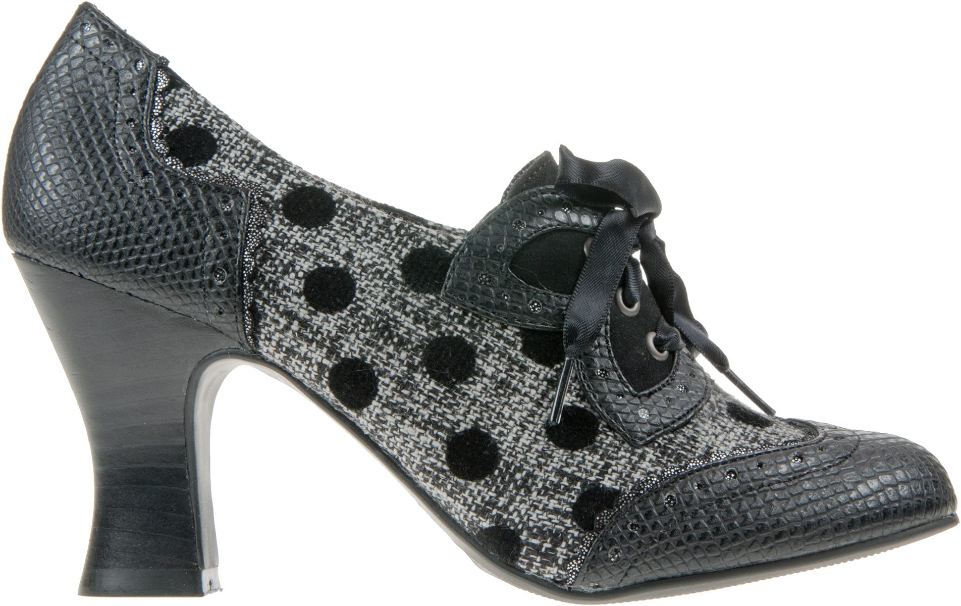 Ruby Shoo Daisy Black Spots 09128 - Court Shoes - Humphries Shoes