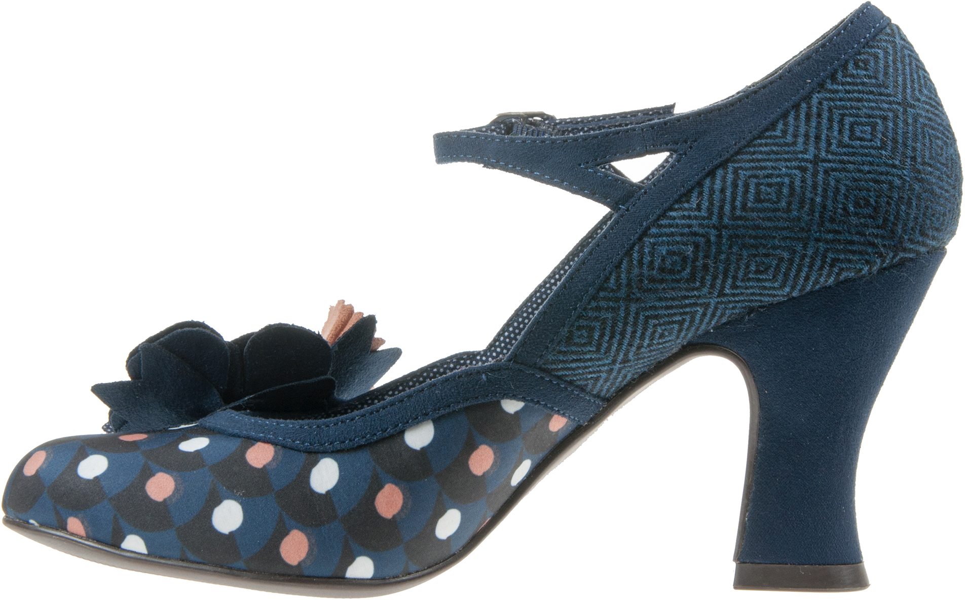 Ruby Shoo Dee Navy Spots 09129 - Court Shoes - Humphries Shoes