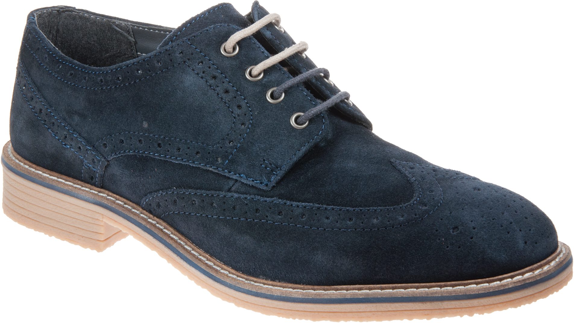 Catesby Caleb Navy Suede C720D - Formal Shoes - Humphries Shoes