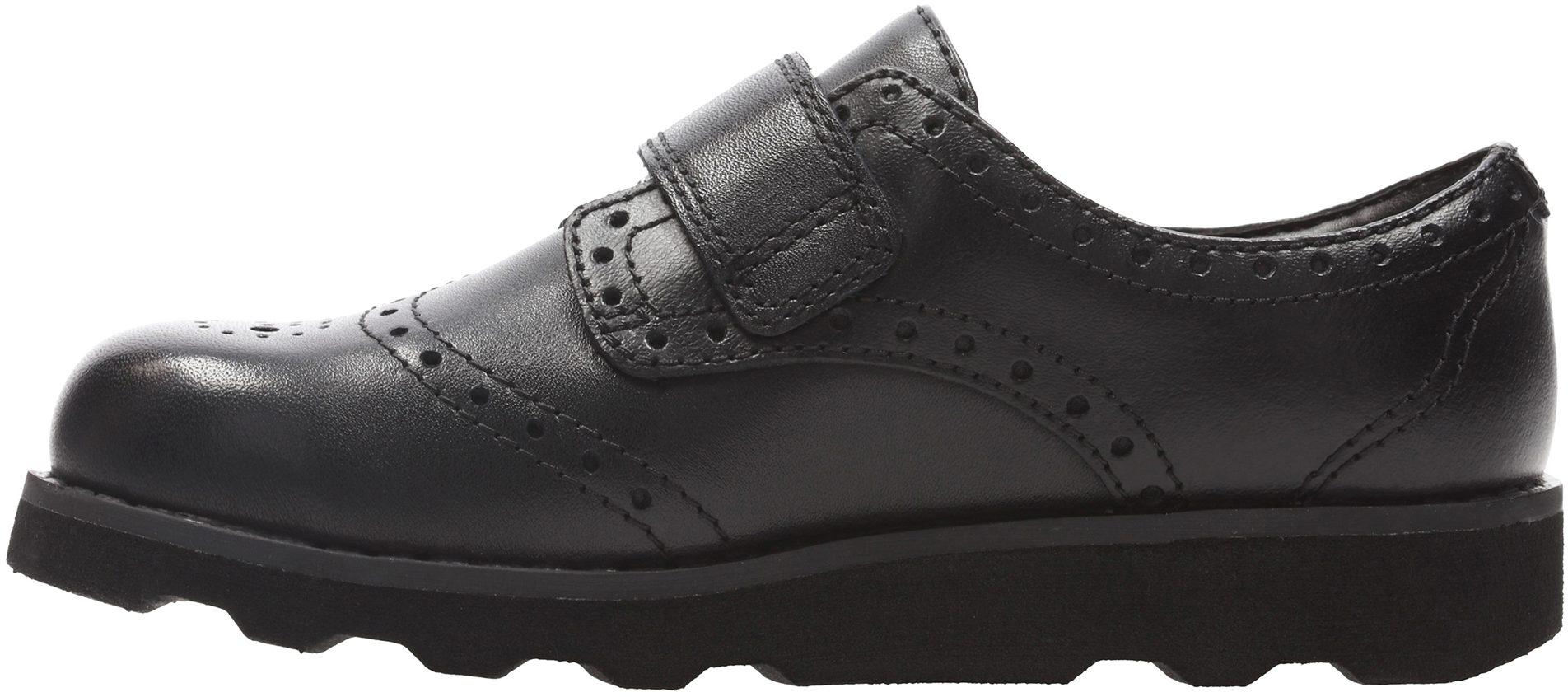 Clarks Crown Pride Black Leather 26134904 - Girls School Shoes ...
