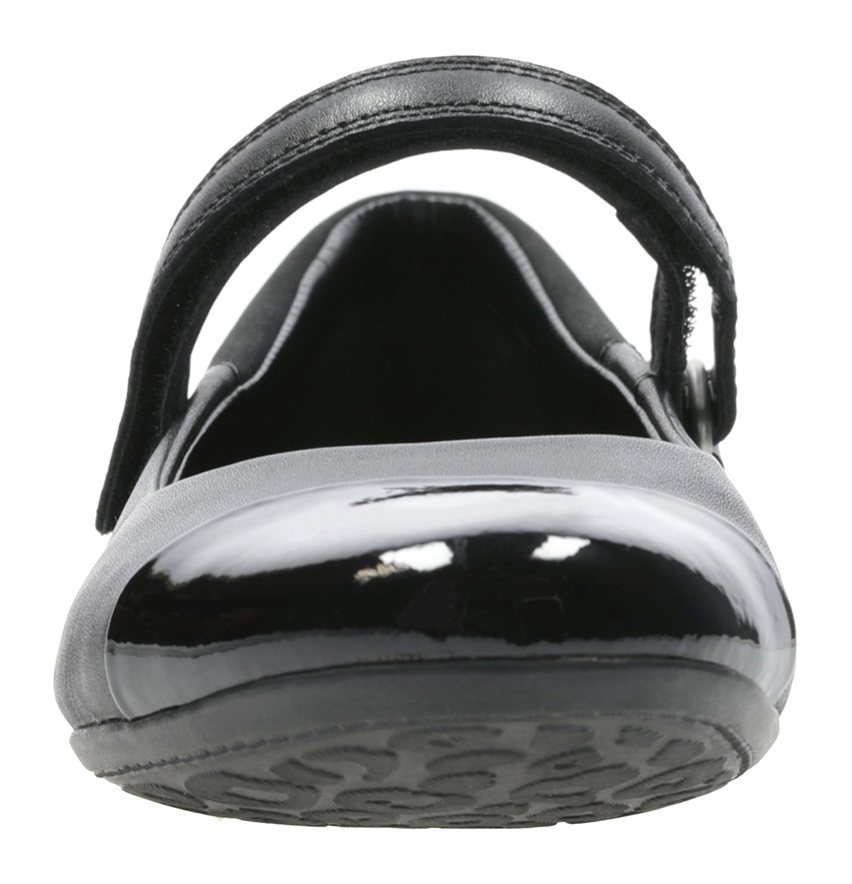 Clarks Tizz Talk Black Leather 26134696 - Girls School Shoes ...