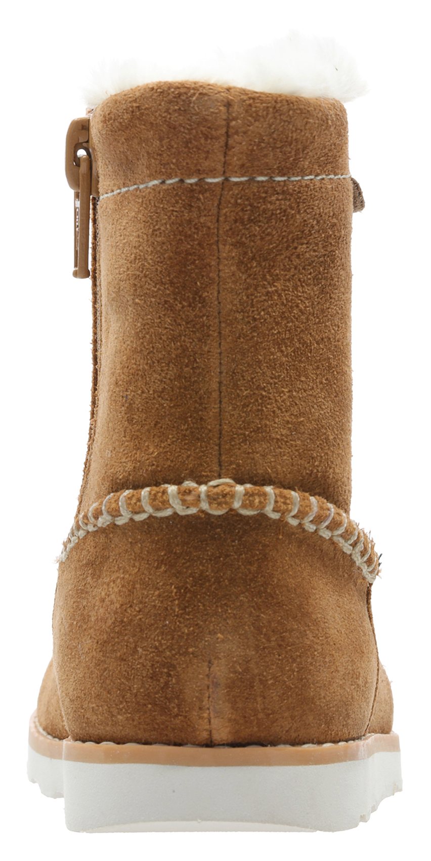 Clarks Crown Piper Tan Suede 26135922 - Girls Boots - Humphries Shoes