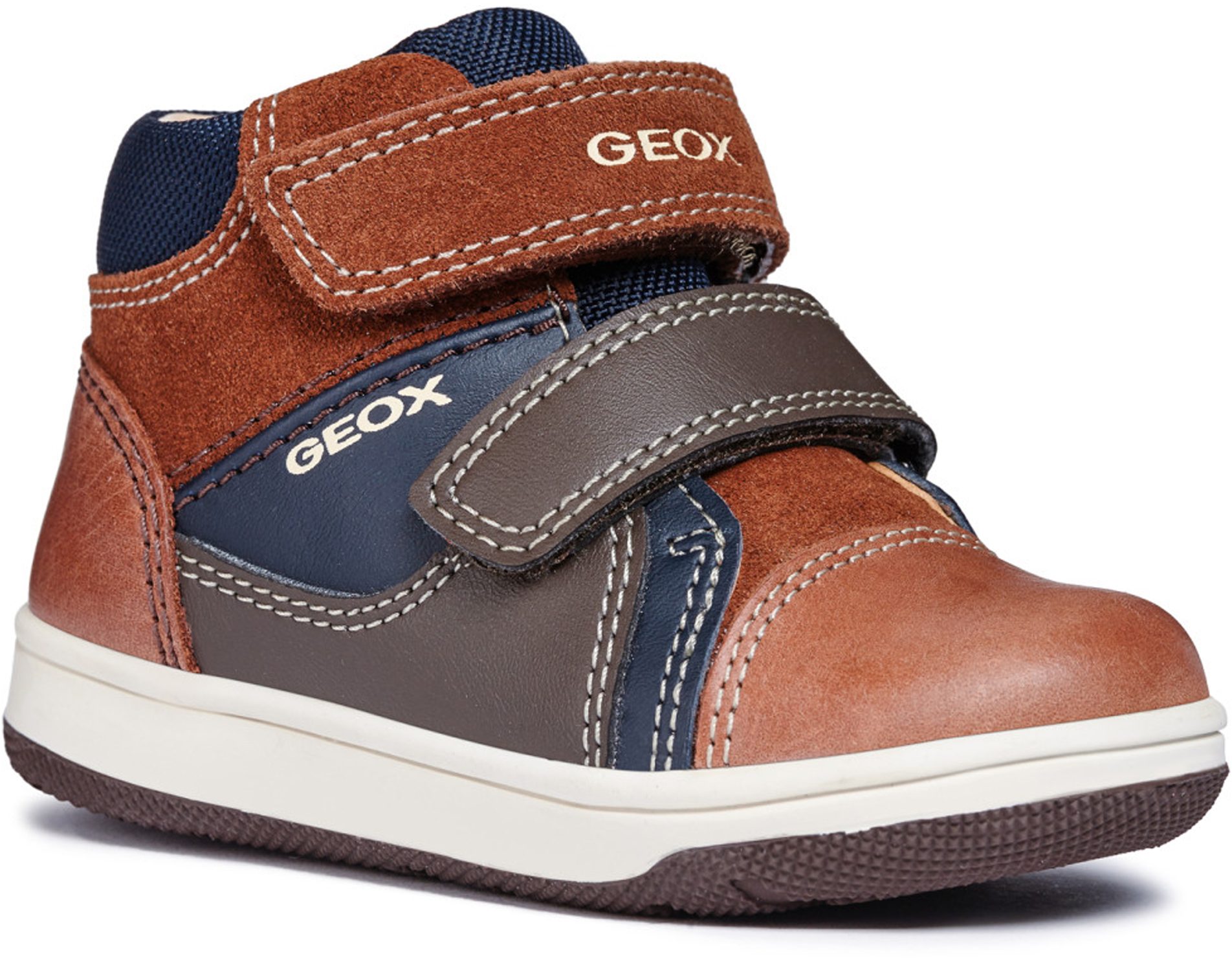 Geox New Flick Hi Brandy / Navy B841LB0CL54C6AF4 - Boys Boots ...