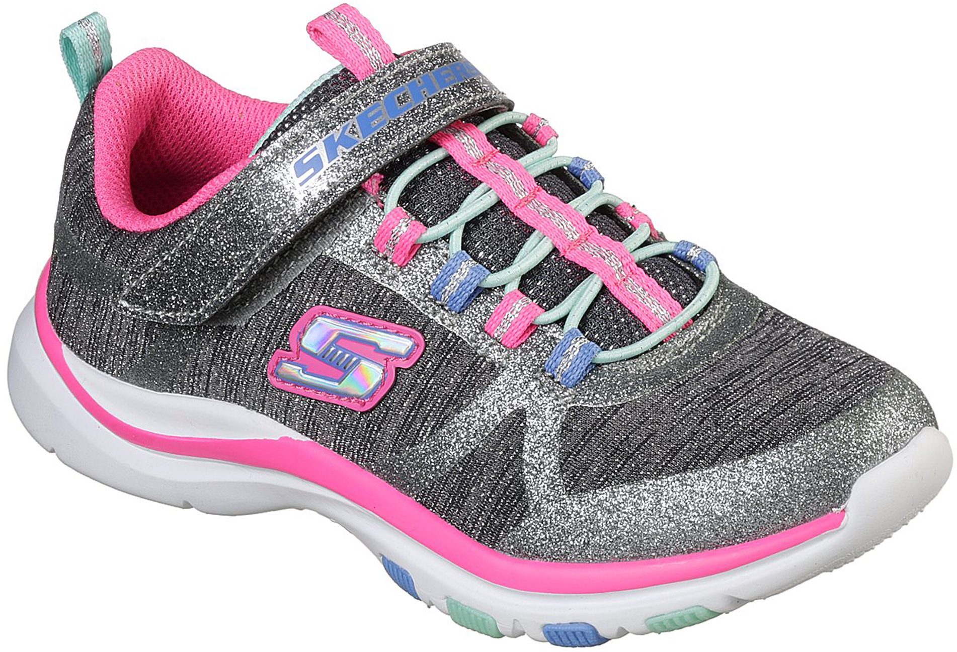 Skechers Trainer Lite - Jazzy Jumpers Charcoal / Hot Pink 81485L CCHP ...