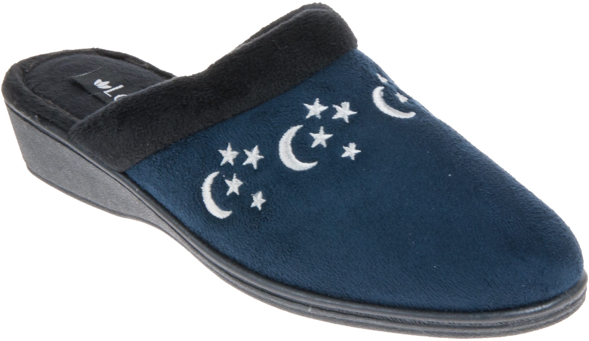 Lotus Celestial Navy ULH015 - Full Slippers - Humphries Shoes