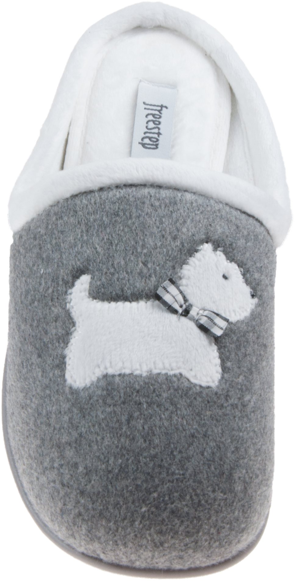 Freestep Westie Grey wst - Mule Slippers - Humphries Shoes