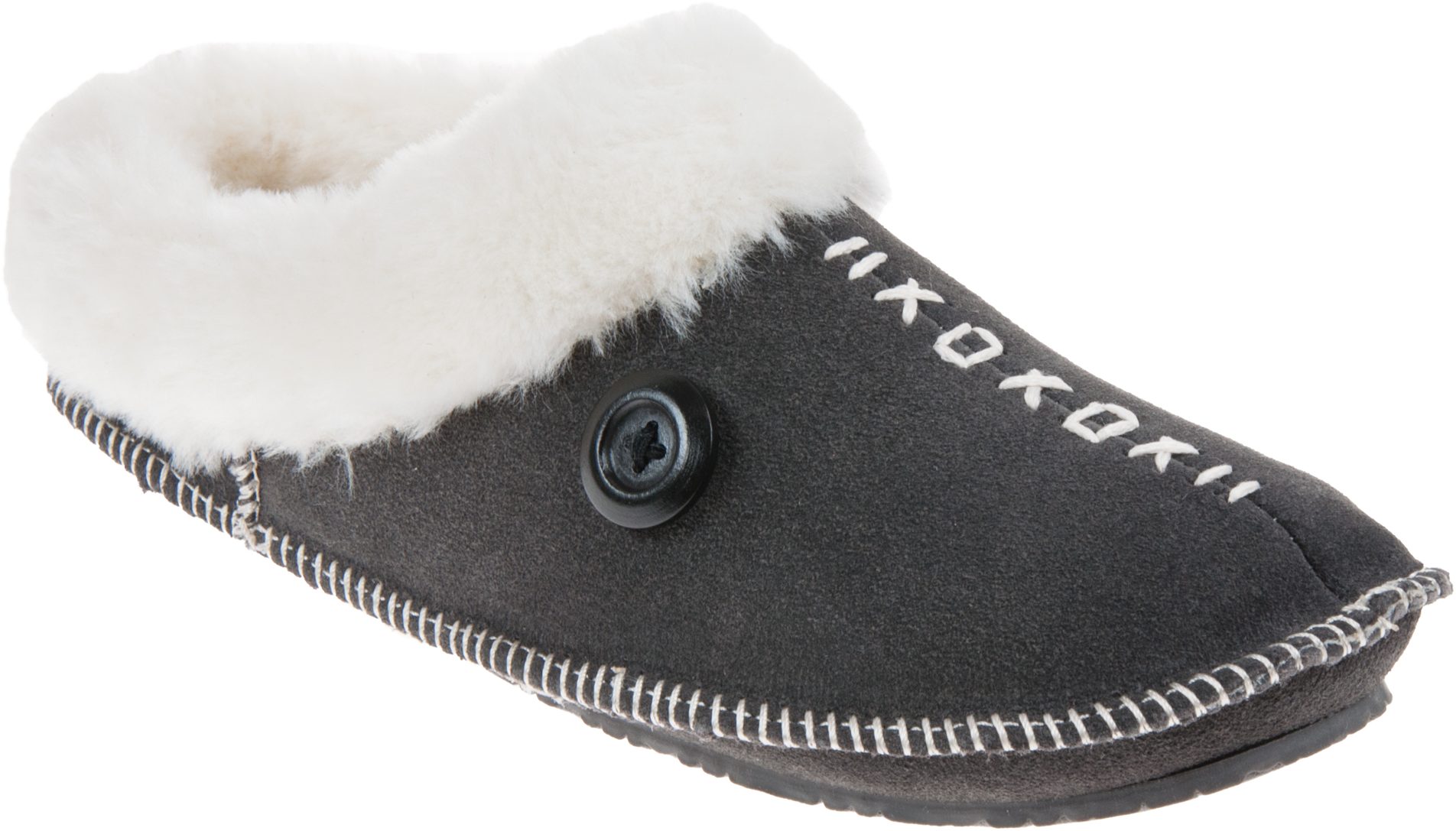 Freestep Alicia Charcoal alc - Full Slippers - Humphries Shoes