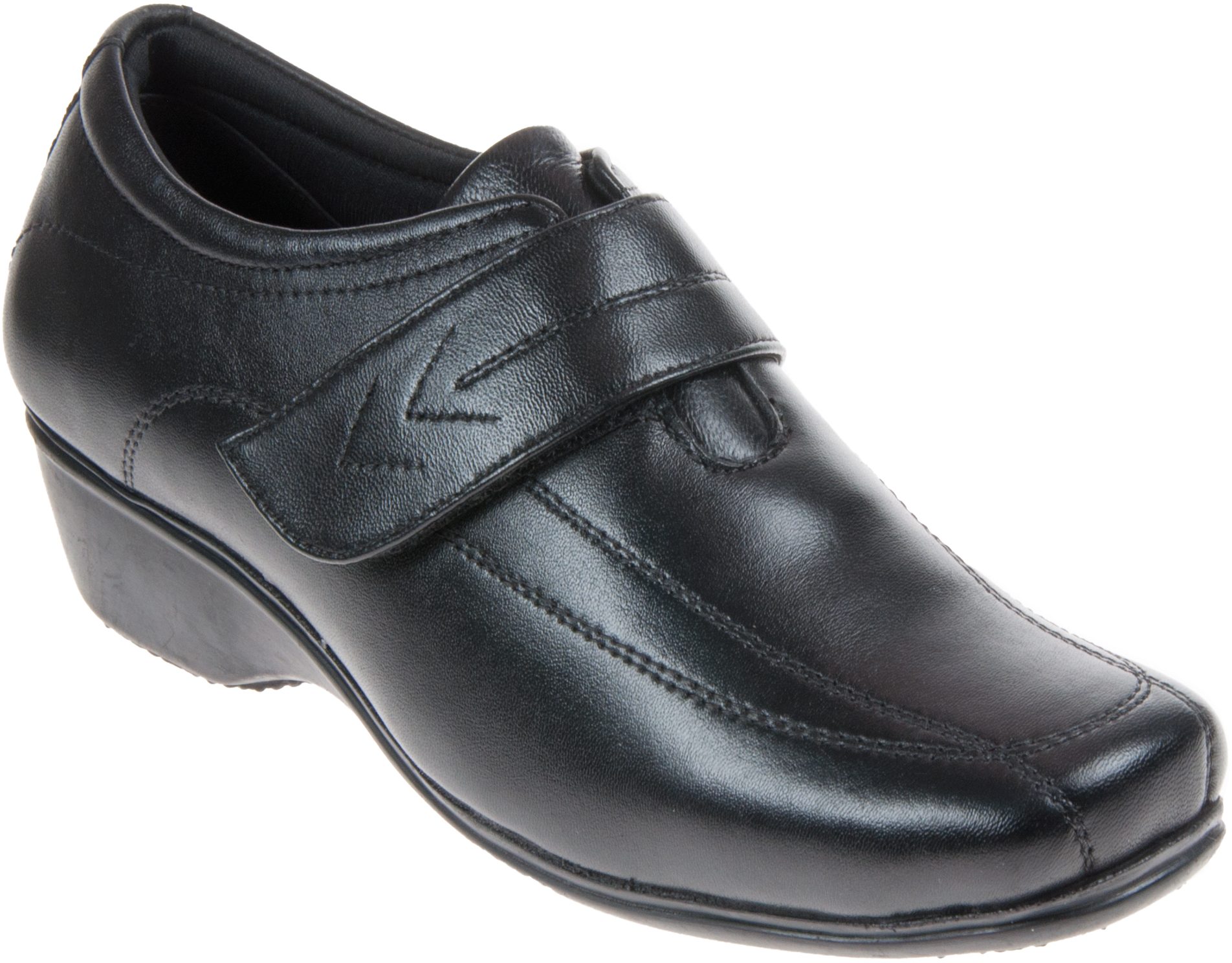 Mod Comfys Karen Black Leather L185A - Everyday Shoes - Humphries Shoes