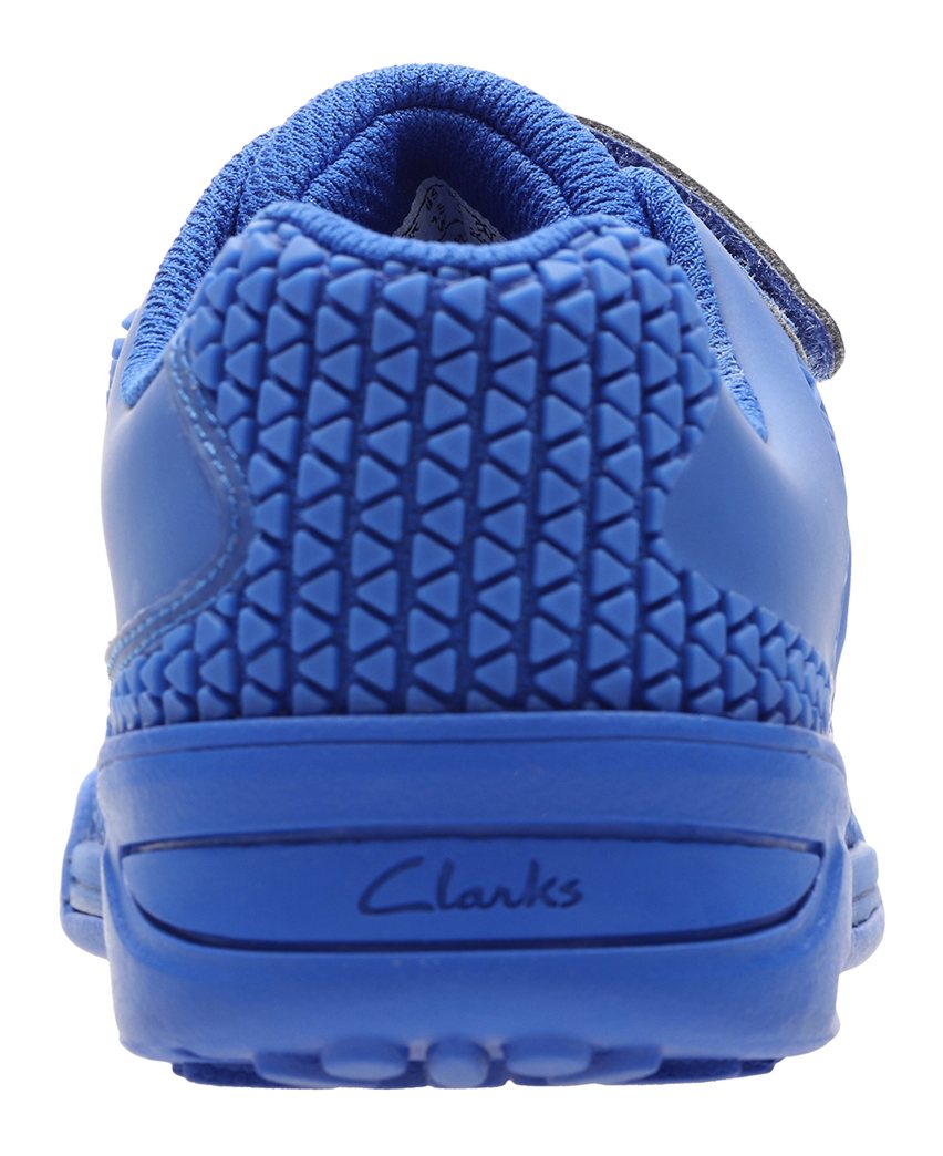 Clarks Award Blaze Junior Blue Combi 26141306 - Boys Trainers ...