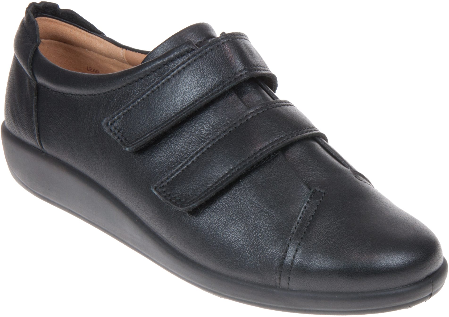Hotter Leap Black Leather 2 LEAPZ2 - Everyday Shoes - Humphries Shoes