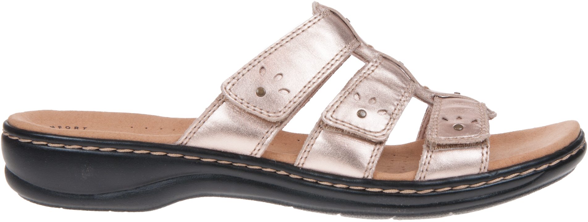 Clarks Leisa Spring Rose Gold Leather 26135135 - Mule Sandals ...