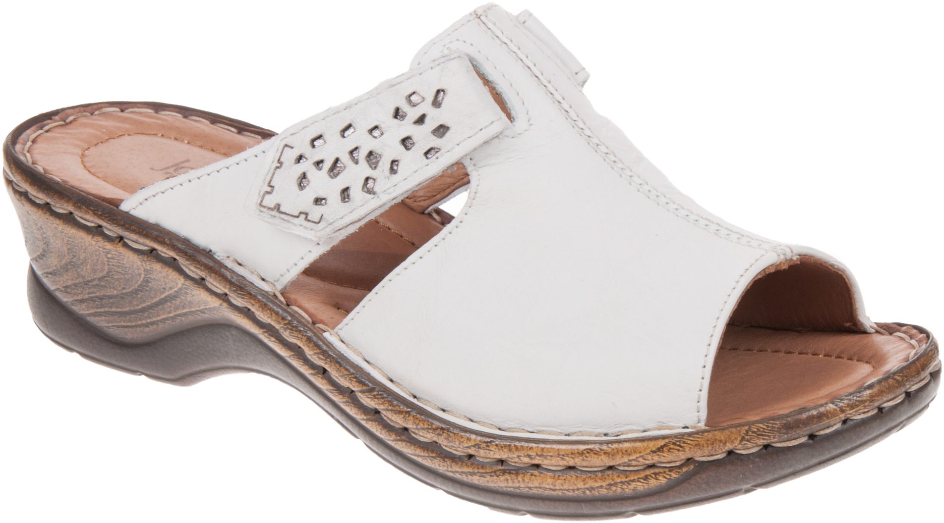 Josef Seibel Catalonia 32 White 56496 88 000 - Mule Sandals - Humphries ...