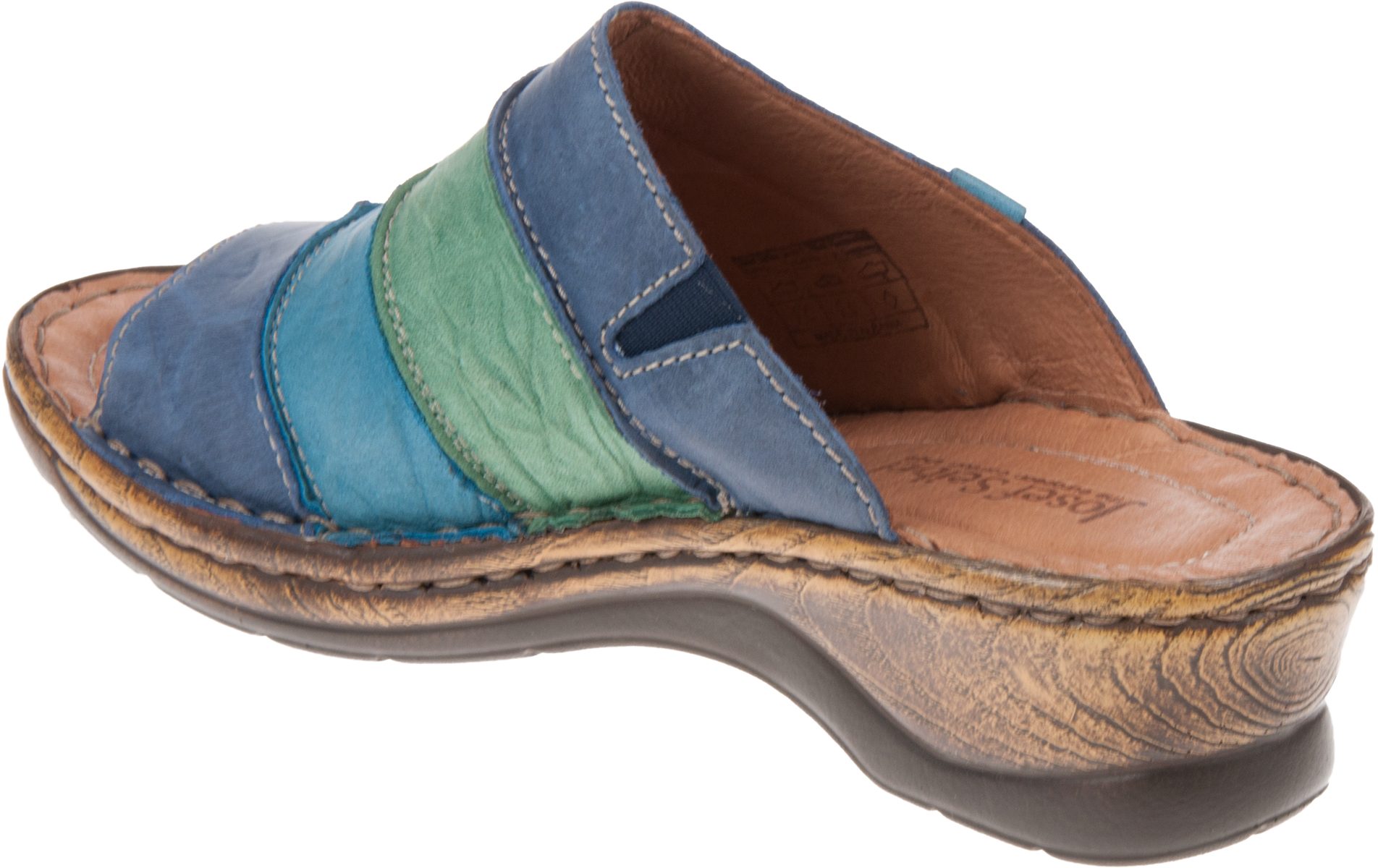 Josef Seibel Catalonia 64 Blue Multi 56530 95 507 - Mule Sandals ...