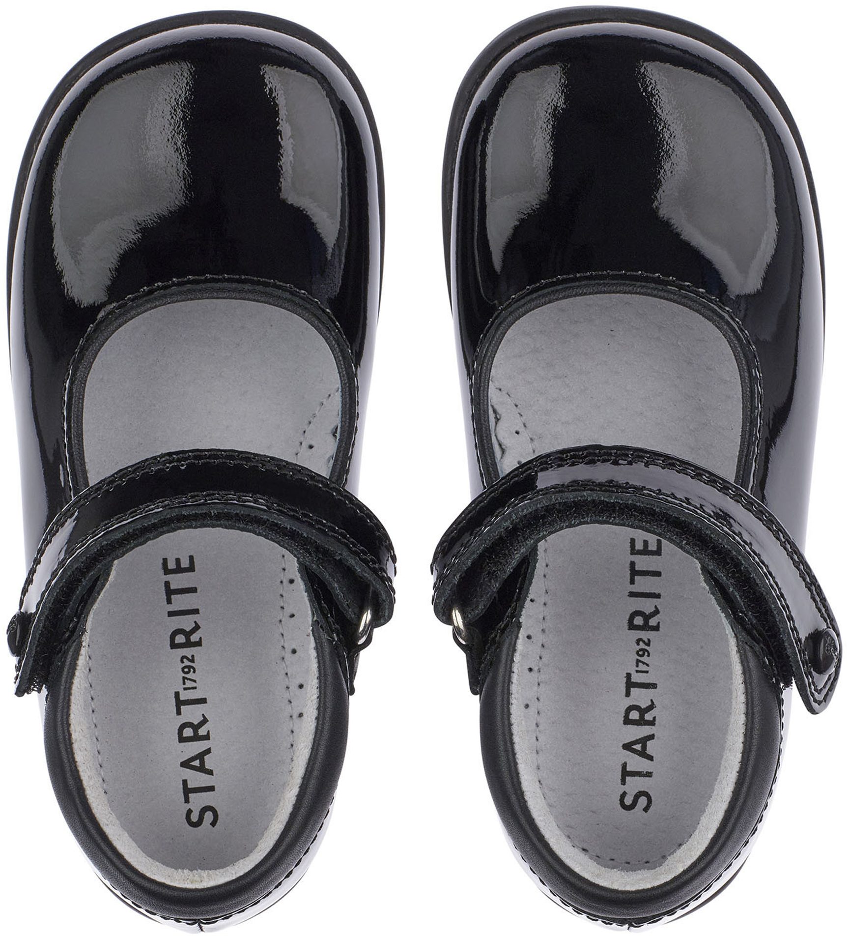 Start-Rite Slide Black Patent 1718_3 - Girls Shoes - Humphries Shoes