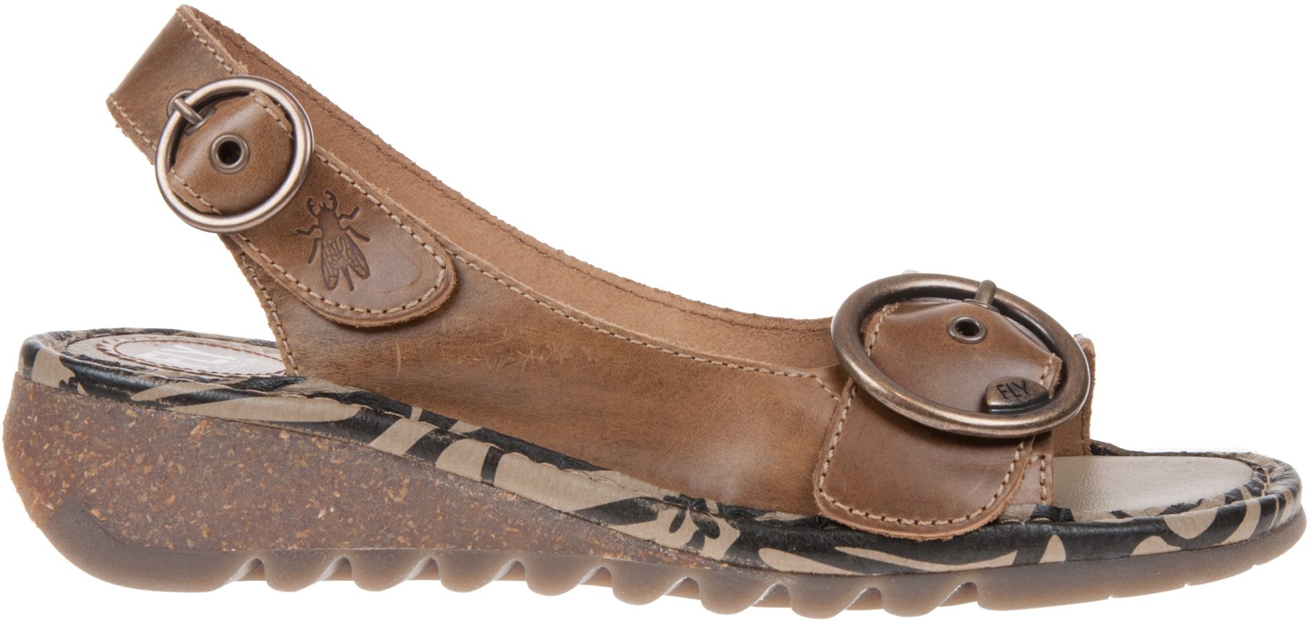 Fly London Tram Camel P500723002 - Full Sandals - Humphries Shoes