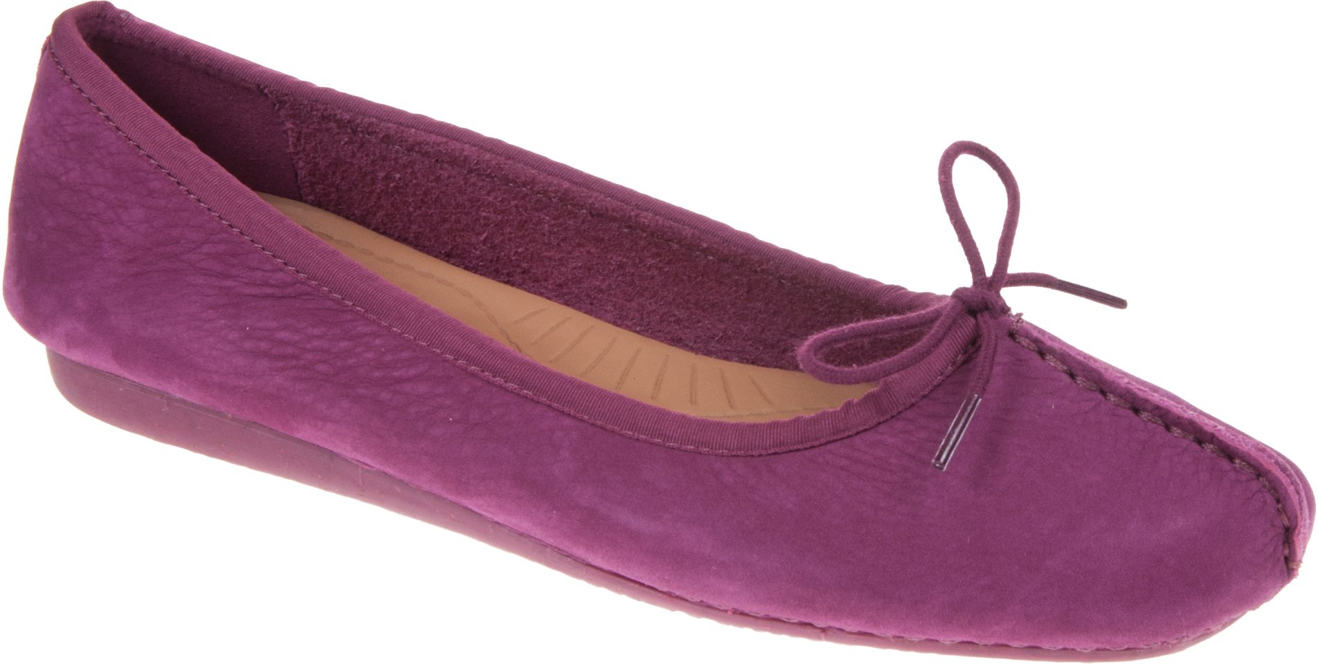 Clarks Freckle Ice Raspberry Nubuck 26141659 - Everyday Shoes ...