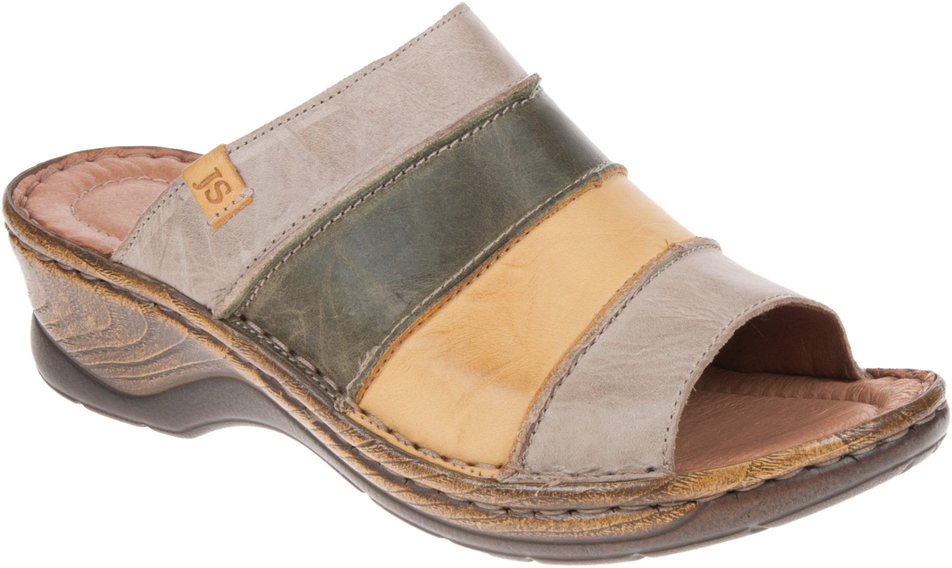 Josef Seibel Catalonia 64 Cream Multi 56530 95 232 - Mule Sandals ...