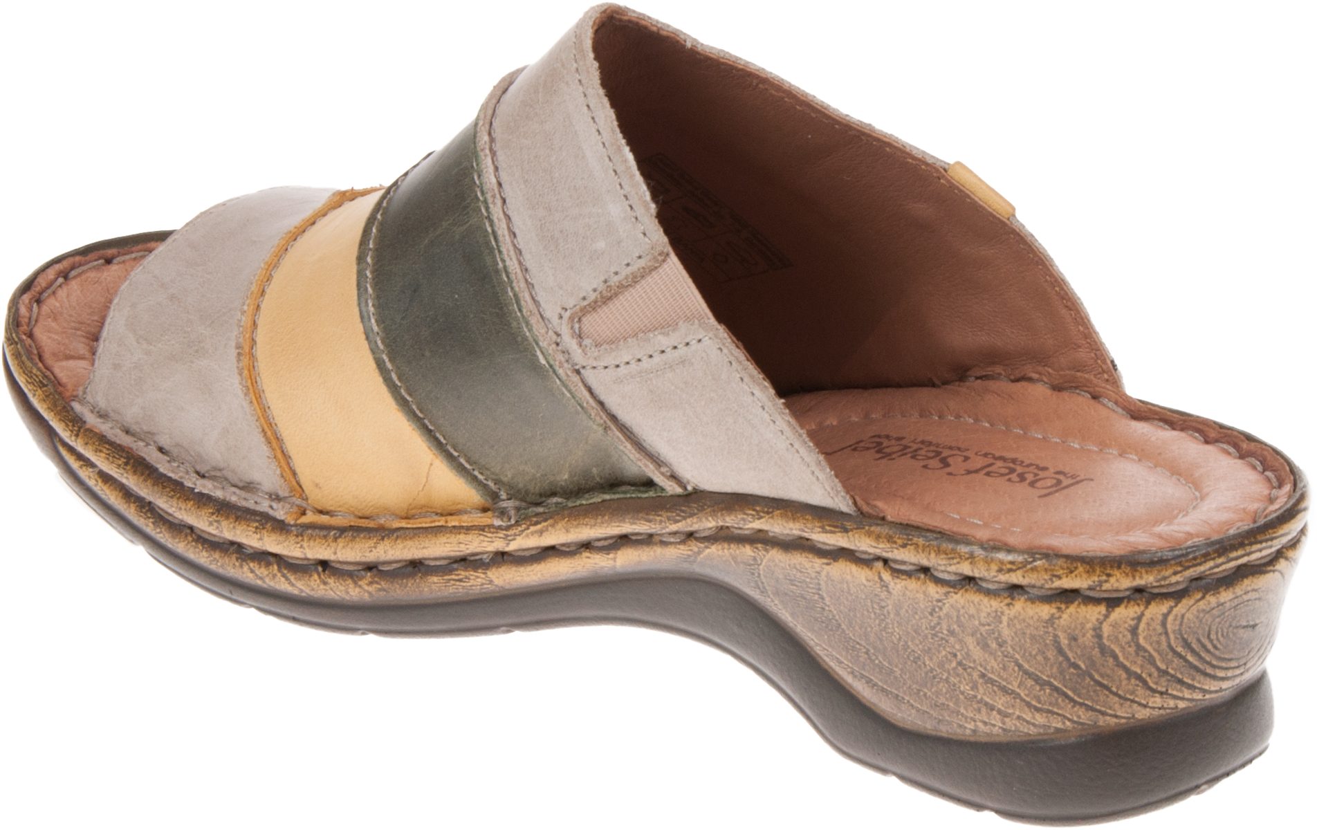 Josef Seibel Catalonia 64 Cream Multi 56530 95 232 - Mule Sandals ...