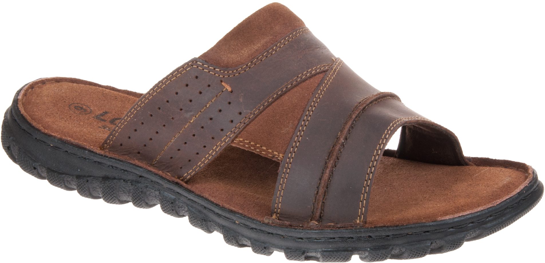 Lotus Cole Brown UMP002 - Mule Sandals - Humphries Shoes