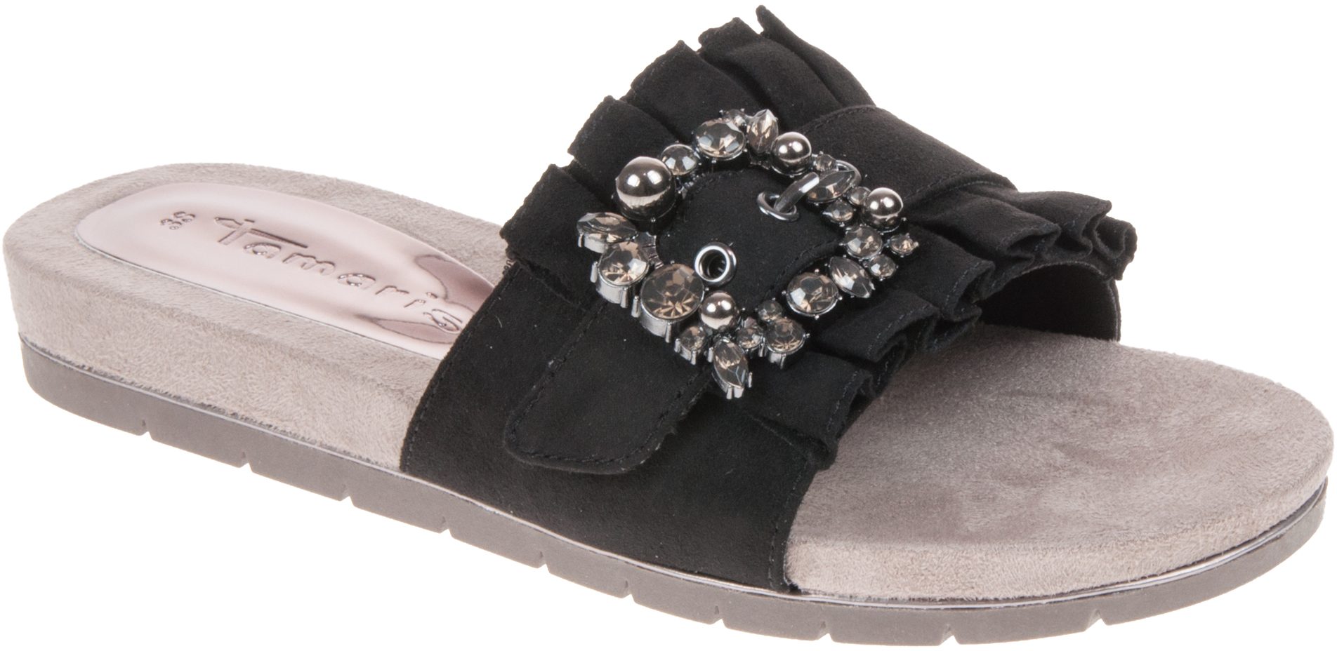 Tamaris Locust 08 Black Uni 27108-22 007 - Mule Sandals - Humphries Shoes