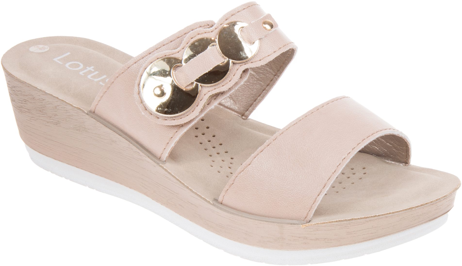 Lotus Roni Nude ULP059 - Mule Sandals - Humphries Shoes