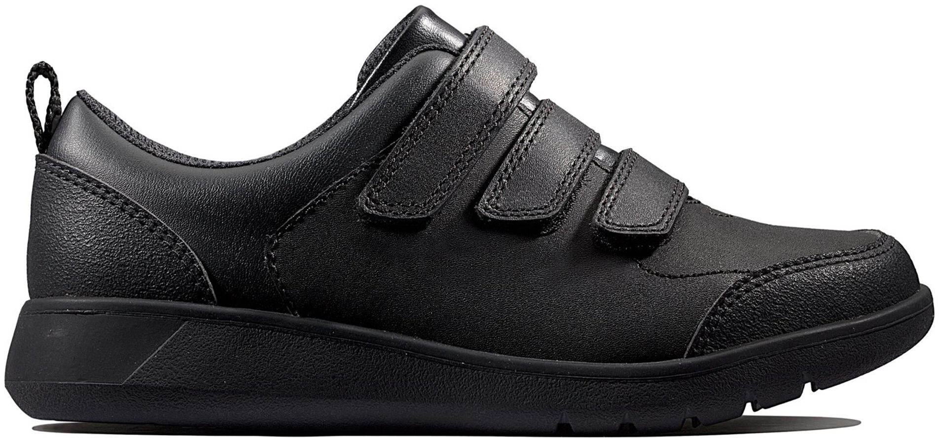 Clarks Scape Sky Kid Black Leather 26142904 - Boys School Shoes ...