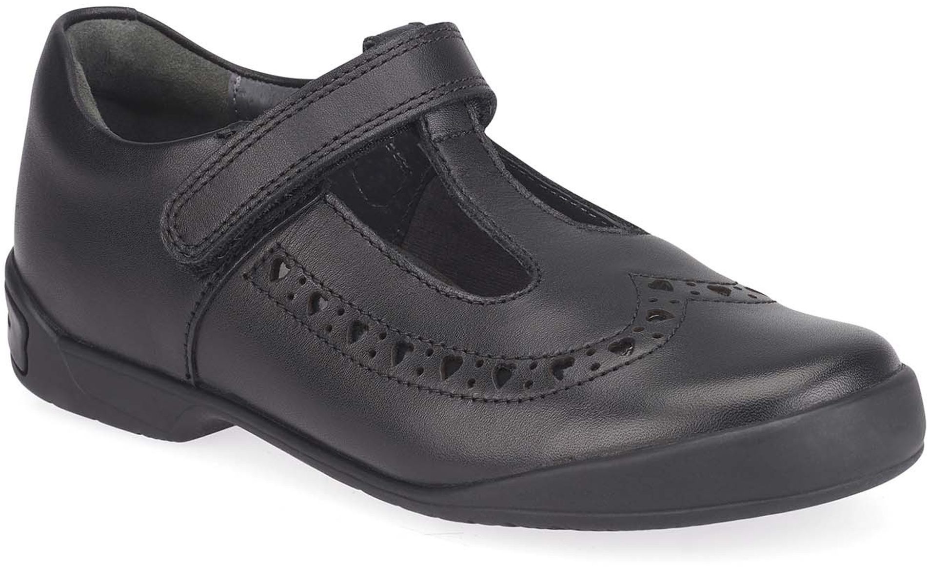 Start-Rite Leapfrog Black Leather 2789_7 - Girls School Shoes ...