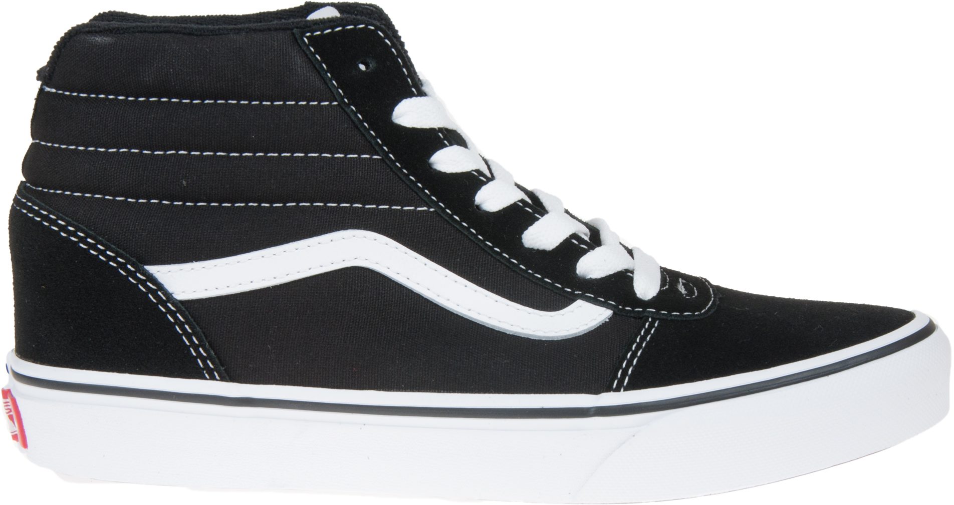 Vans Kids Ward Hi Top Black / White VN0A38JAIJU1 - Boys Trainers ...