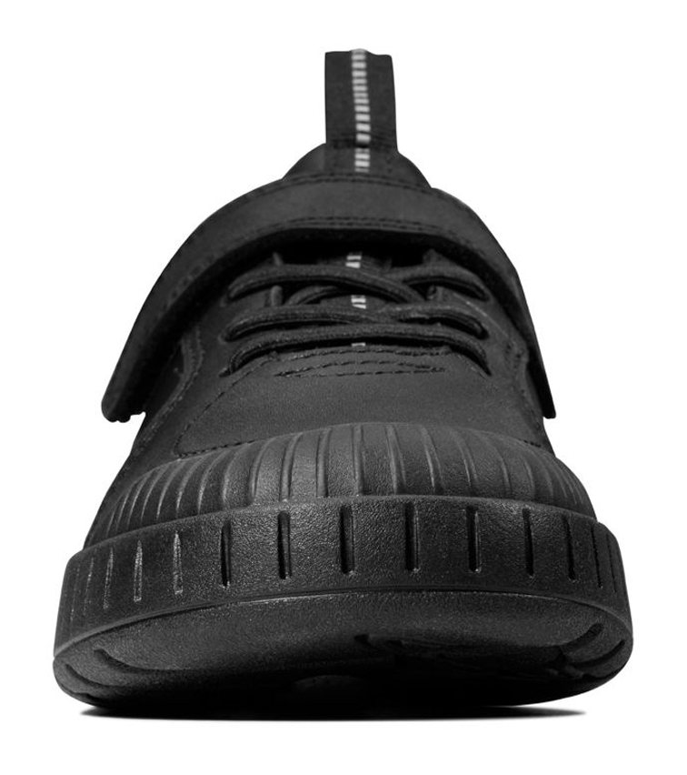 Clarks Apollo Step Kid Black Leather 26147046 - Boys School Shoes ...
