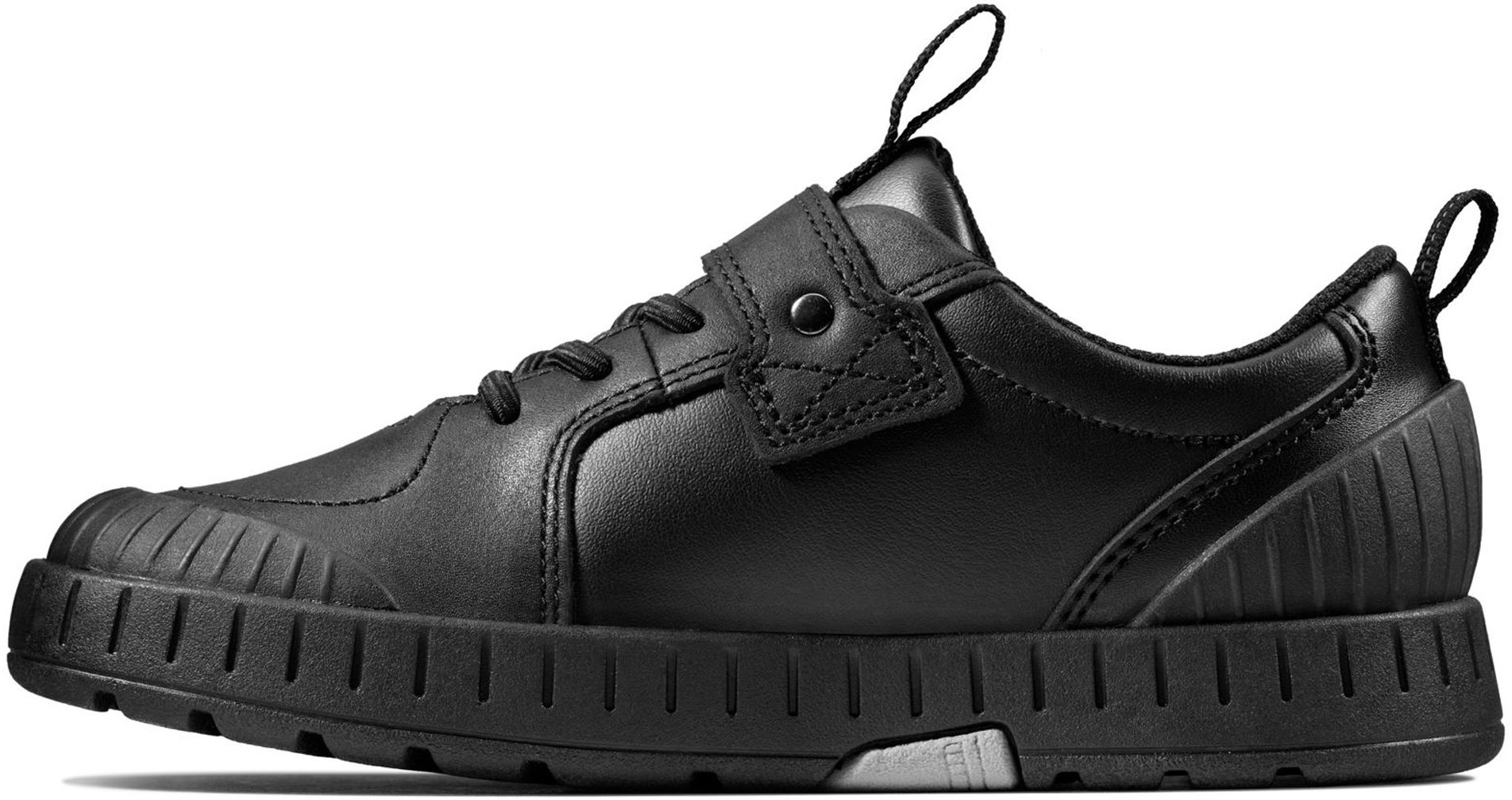Clarks Apollo Step Kid Black Leather 26147046 - Boys School Shoes ...