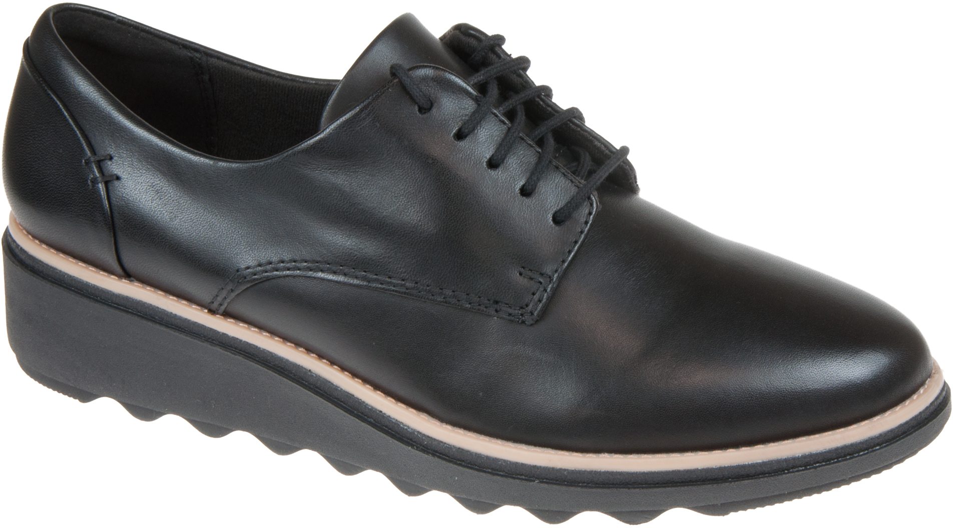 Clarks Sharon Noel Black Leather 26139075 - Everyday Shoes - Humphries ...