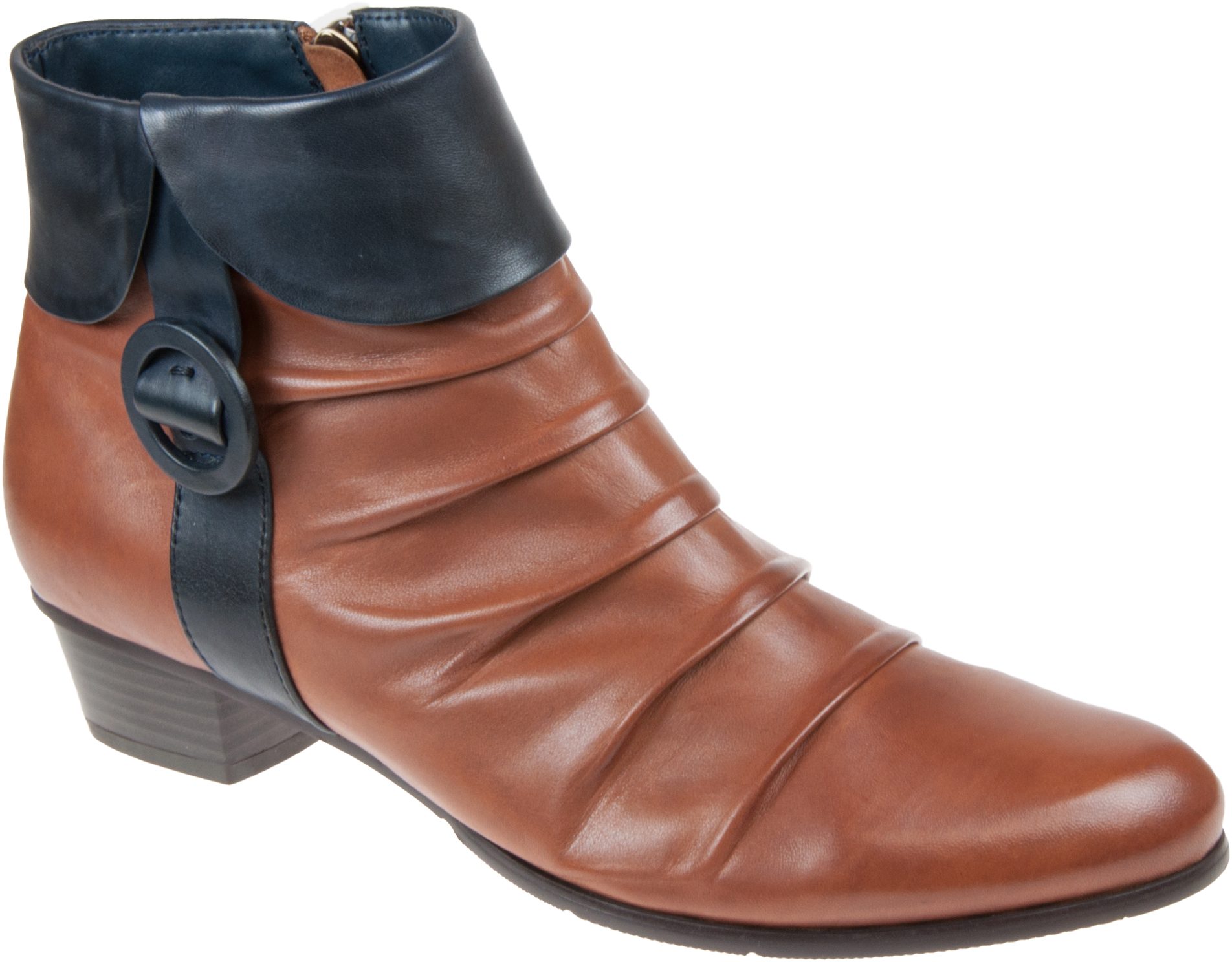 Regarde Le Ciel Stefany 130 Cognac / Navy 3961 - Ankle Boots ...