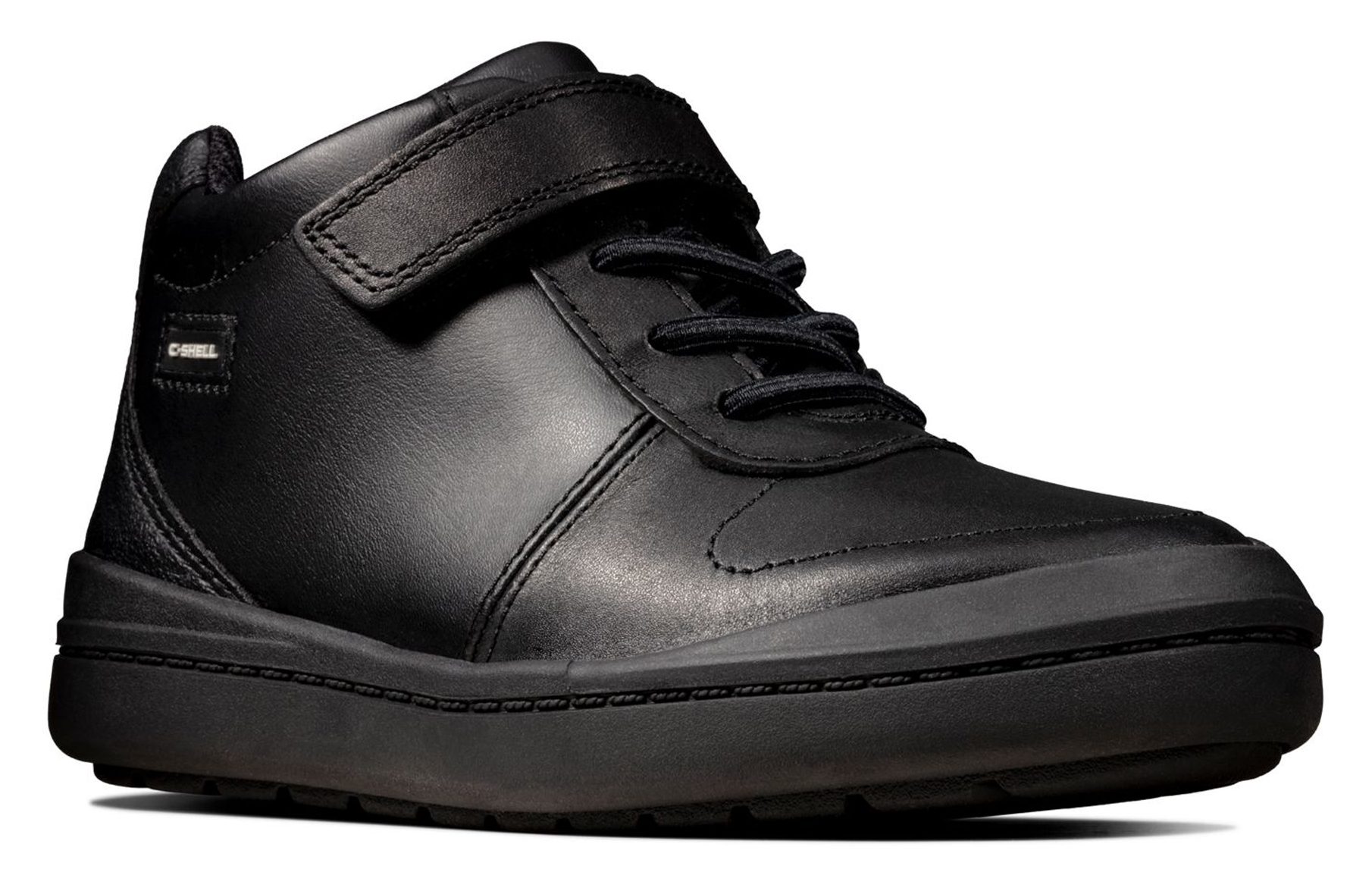 Clarks Rock Stride Kid Black Leather 26142863 - Boys Boots - Humphries ...