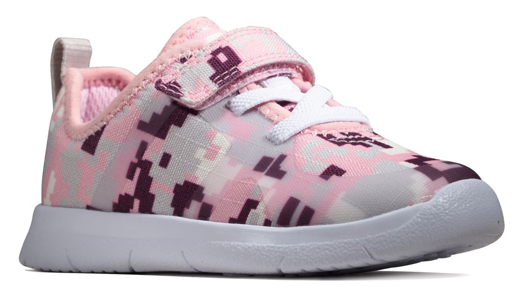 Clarks Ath Flux Toddler Pink Graphic 26146019 - Girls Trainers ...