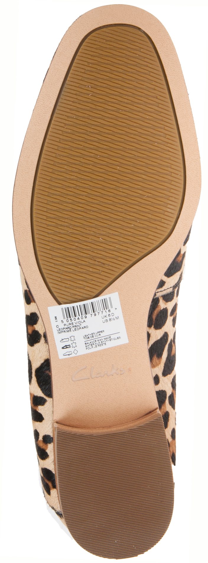Clarks Pure Viola Leopard Print 26143935 - Everyday Shoes - Humphries Shoes