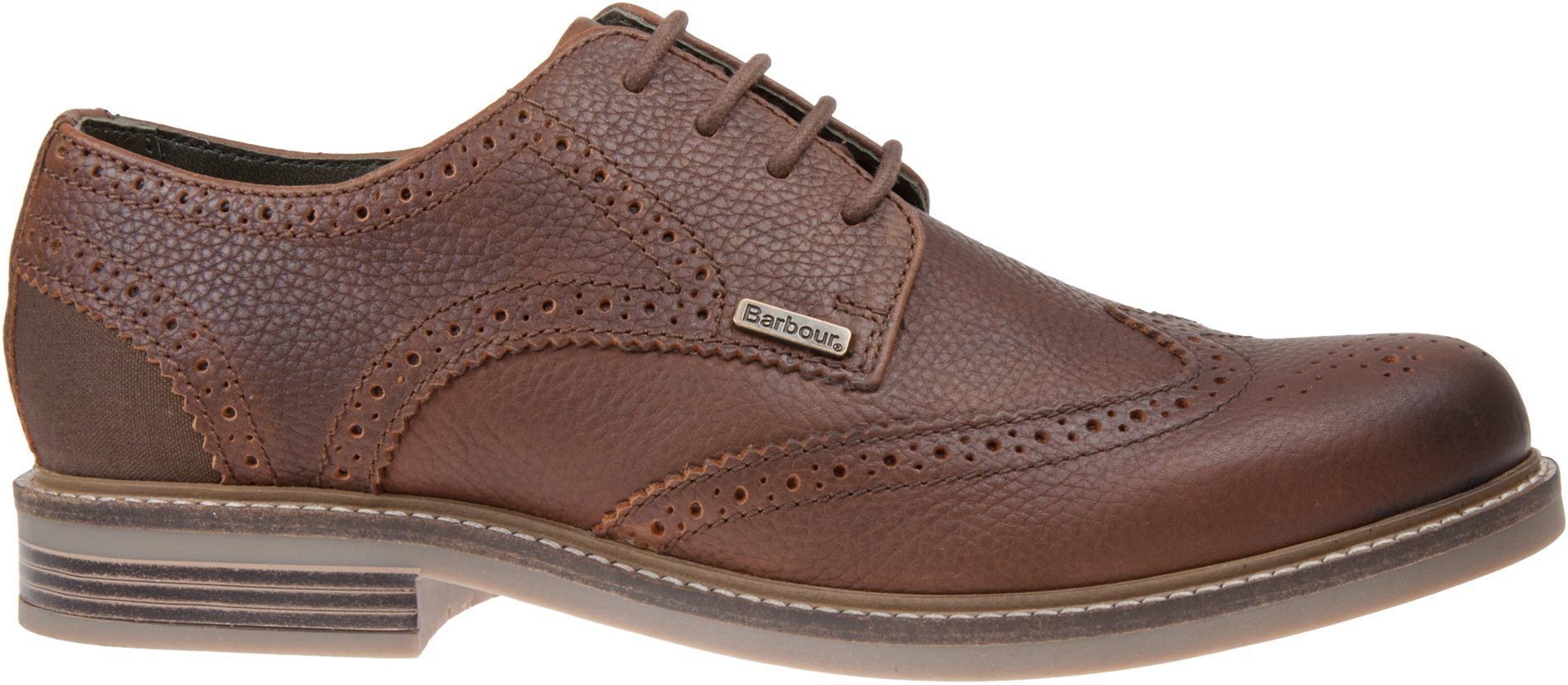 Barbour Bamburgh Dark Brown Tumbled MFO0418BR99 - Brogues - Humphries Shoes