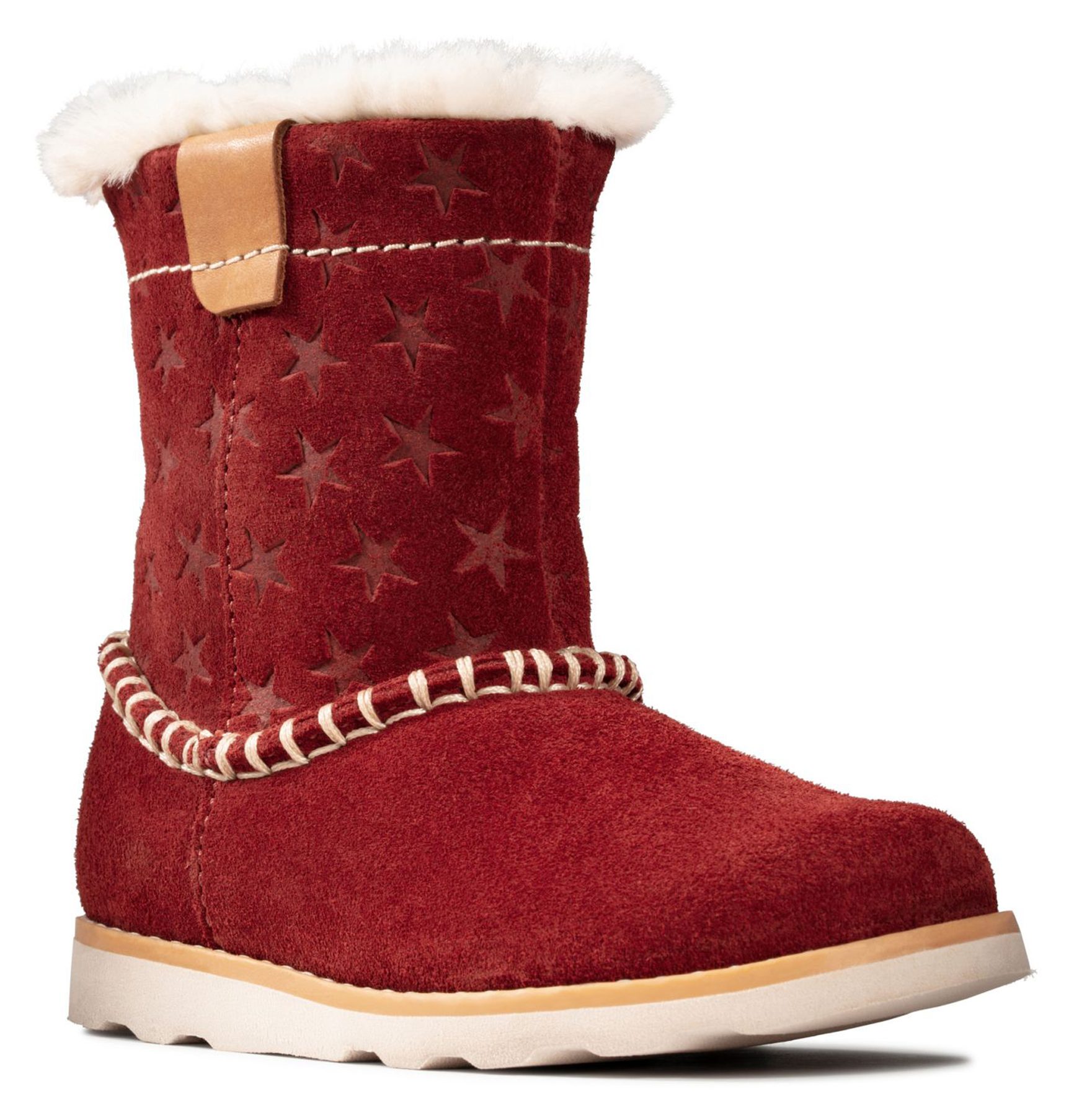 Clarks Crown Piper Toddler Dark Red 26143874 - Girls Boots - Humphries ...