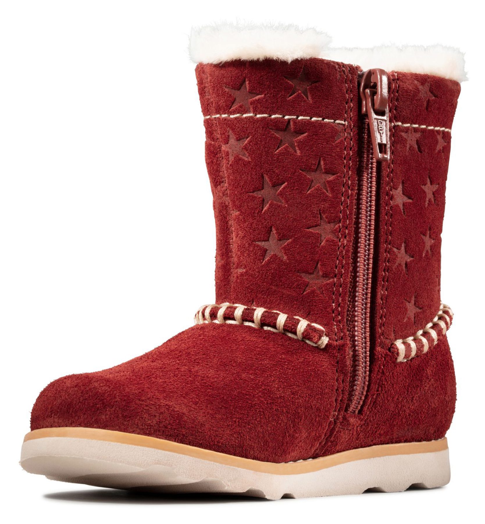 Clarks Crown Piper Toddler Dark Red 26143874 - Girls Boots - Humphries ...