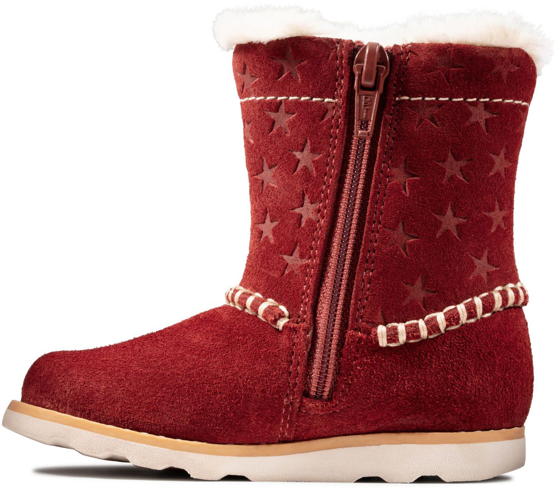 Clarks Crown Piper Toddler Dark Red 26143874 - Girls Boots - Humphries ...