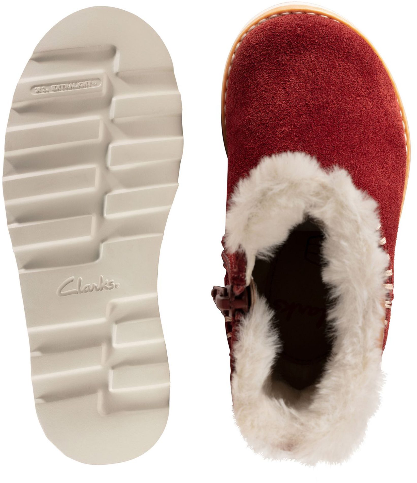 Clarks Crown Piper Toddler Dark Red 26143874 - Girls Boots - Humphries ...