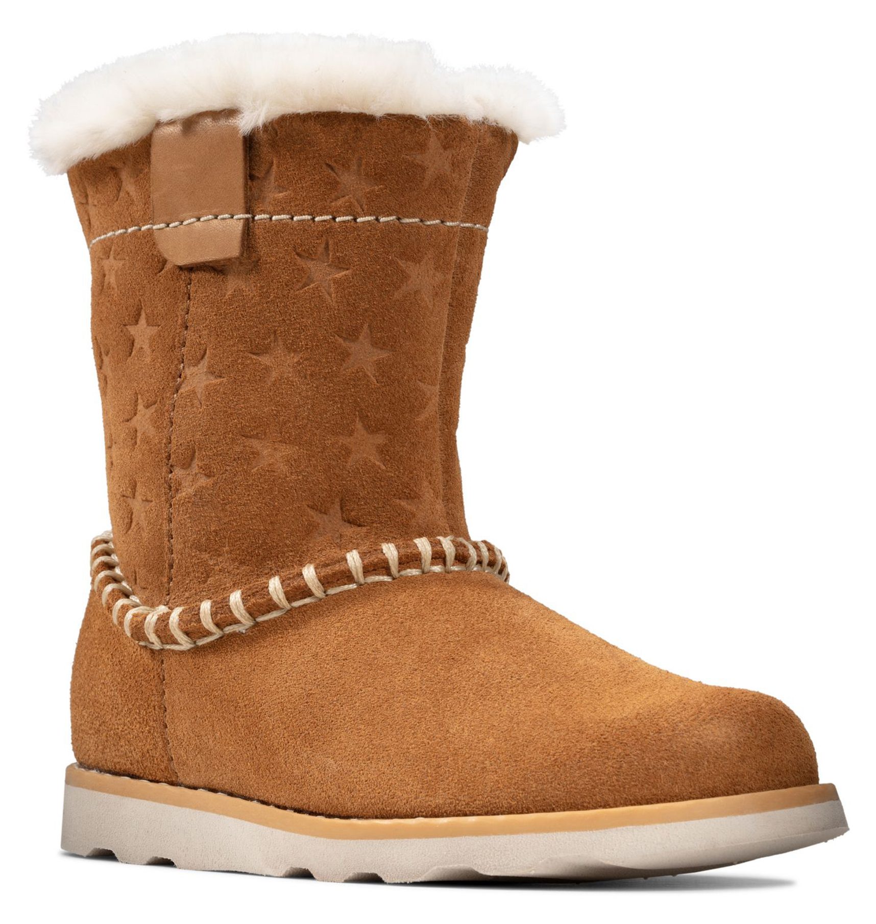 Clarks Crown Piper Toddler Tan Suede 26143872 - Girls Boots - Humphries ...