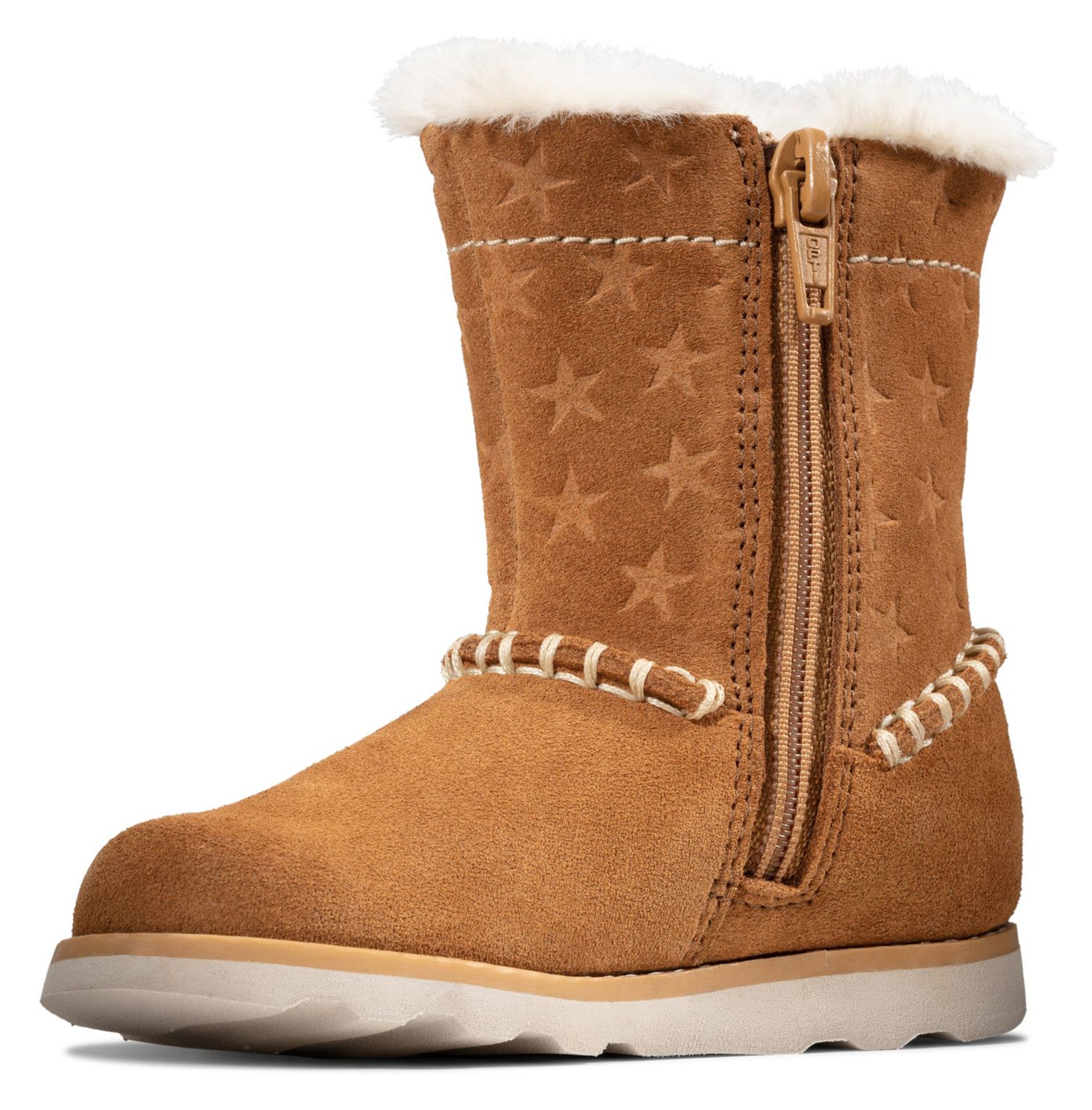 Clarks Crown Piper Toddler Tan Suede 26143872 - Girls Boots - Humphries ...