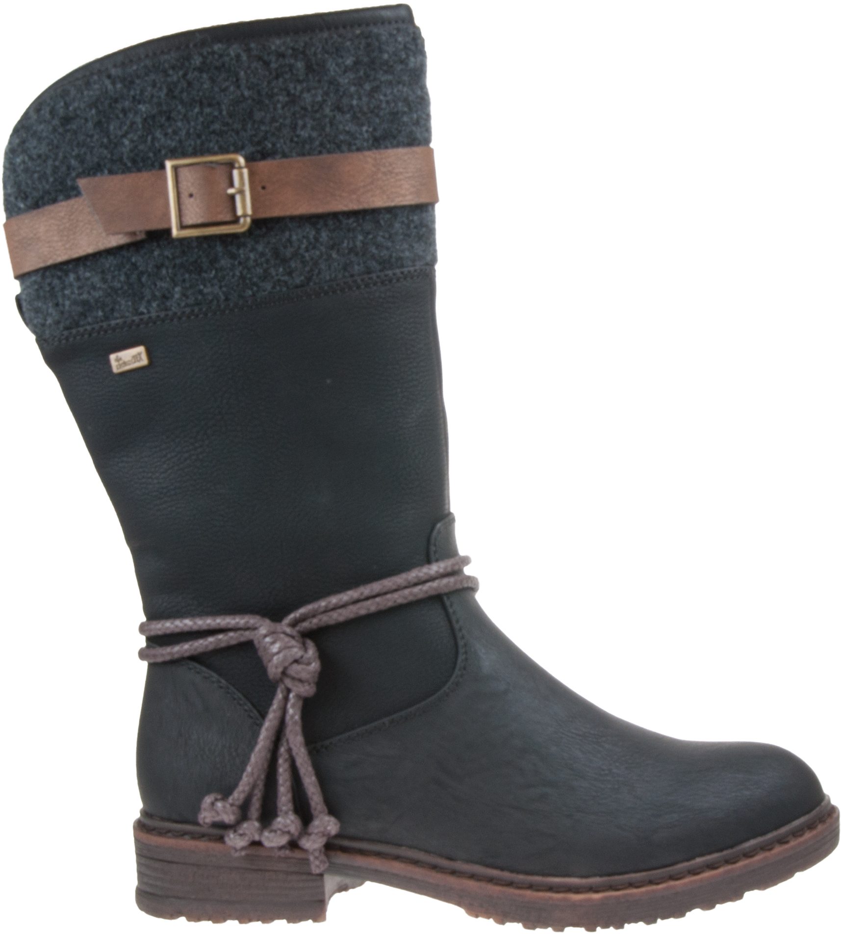Rieker 94778 Tex Black 94778-00 - Calf Boots - Humphries Shoes